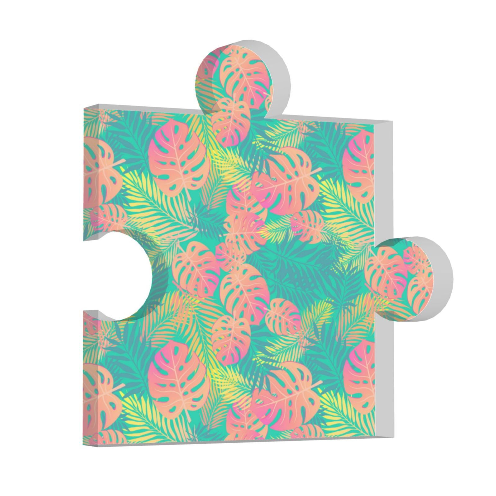 Wukai Colorful Palm Leaves Print Elegant Acrylic Gift Decorations ...