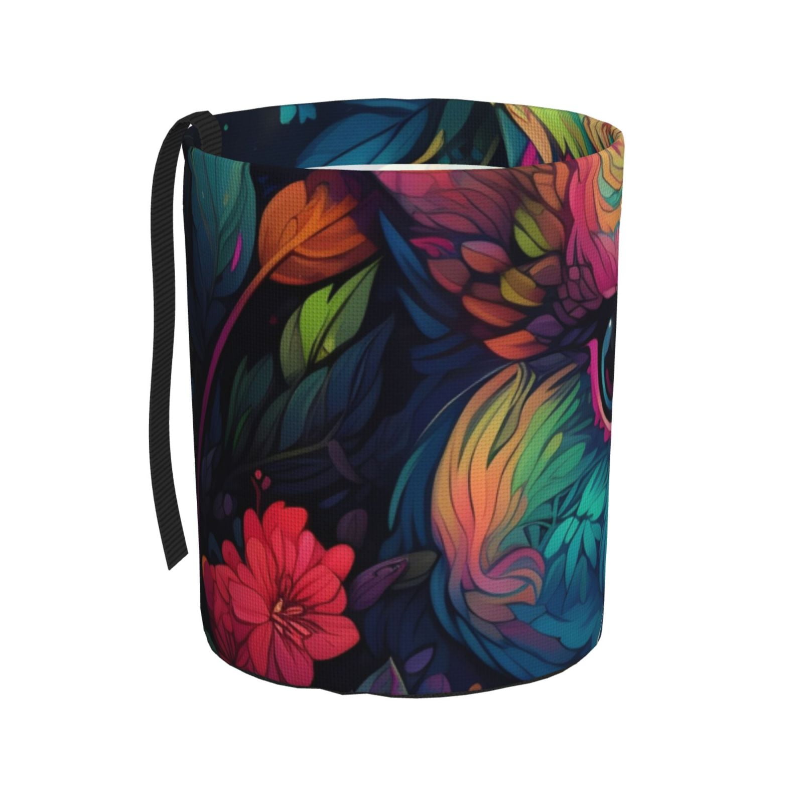 Wukai Colorful Patterned Rabbit Print Car Trash Can - Easy to Clean ...