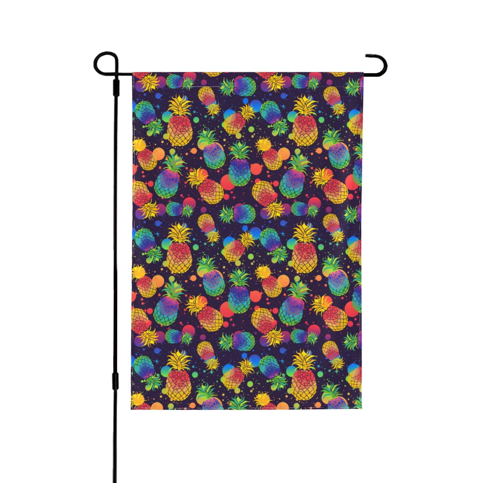 Wukai Colorful Pineapples1 Garden Flags Double Sided Welcome Garden ...