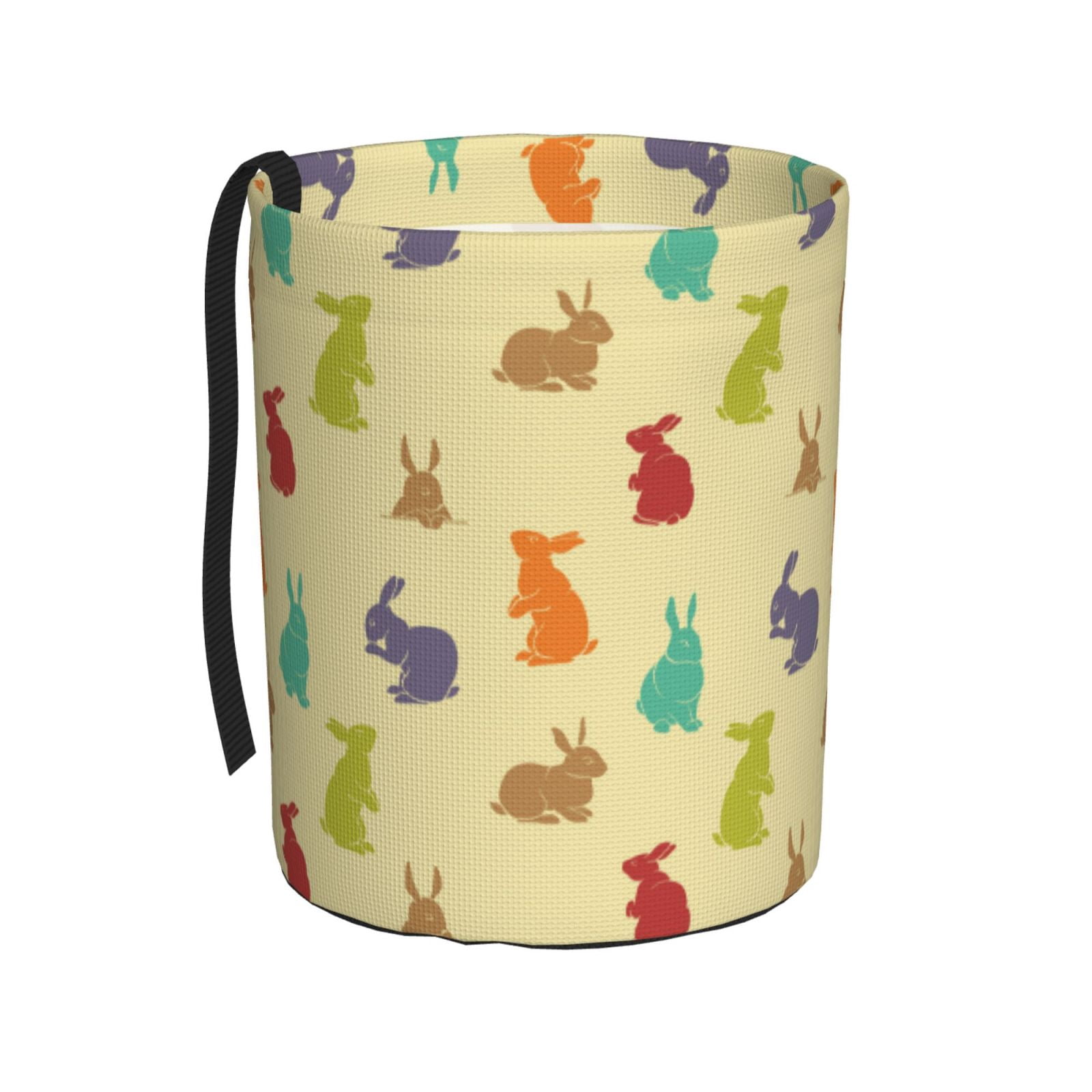 Wukai Colorful Rabbit Print Car Trash Can - Easy to Clean Hanging ...