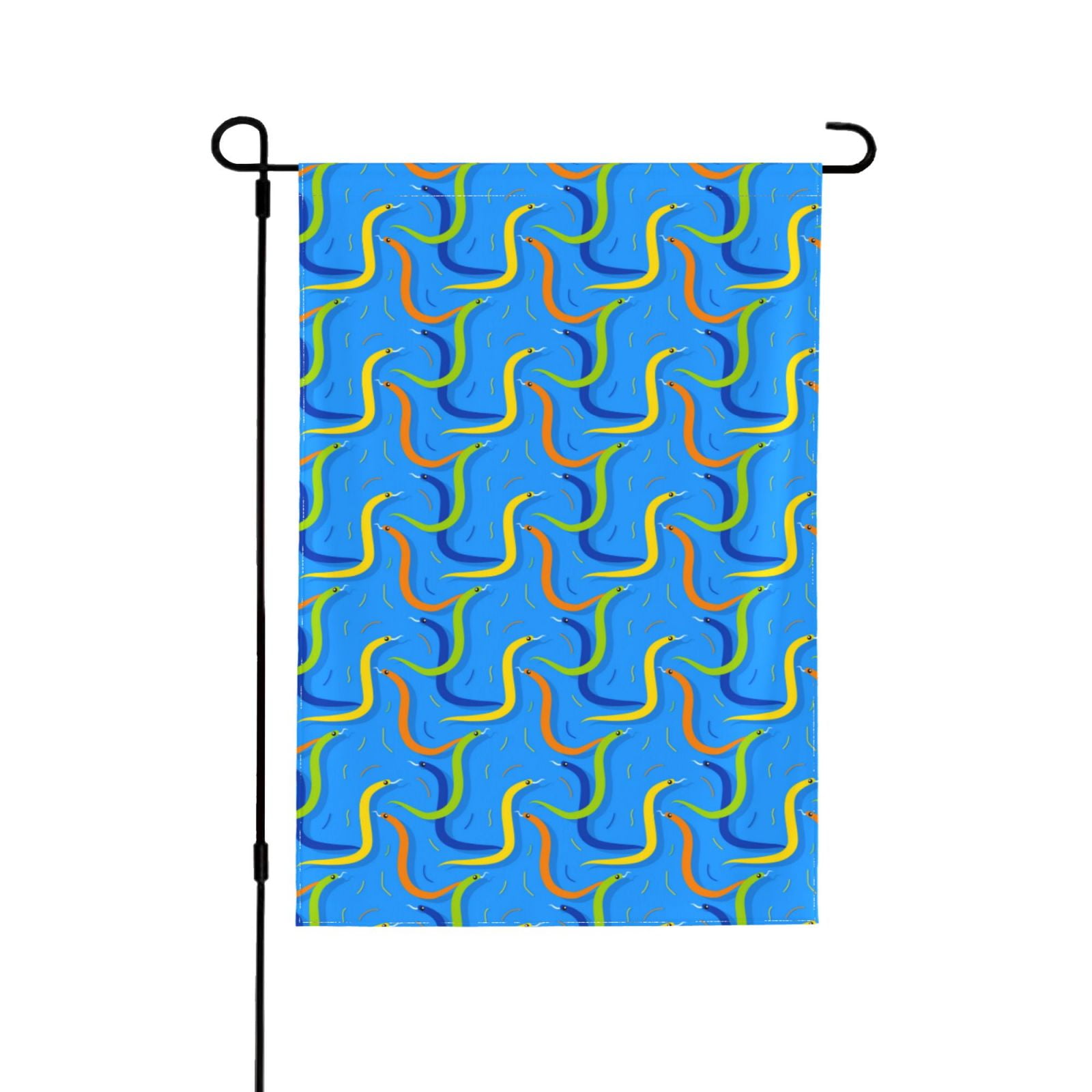 Wukai Colorful Snake Garden Flags Double Sided Welcome Garden Yard ...