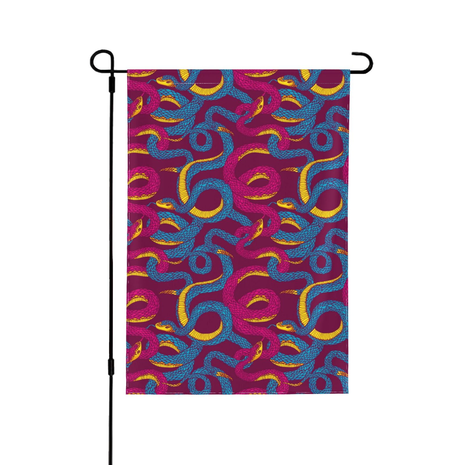 Wukai Colorful Snake Garden Flags Double Sided Welcome Garden Yard ...