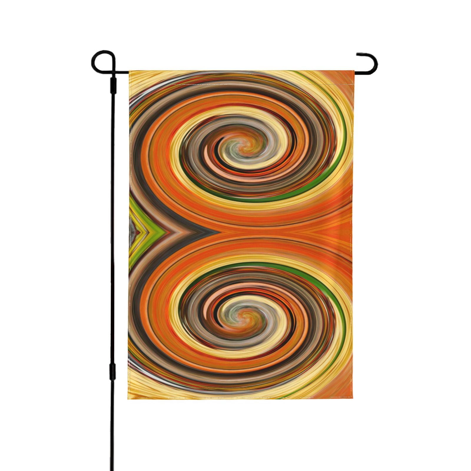 Wukai Colorful Swirl Garden Flags Double Sided Welcome Garden Yard ...