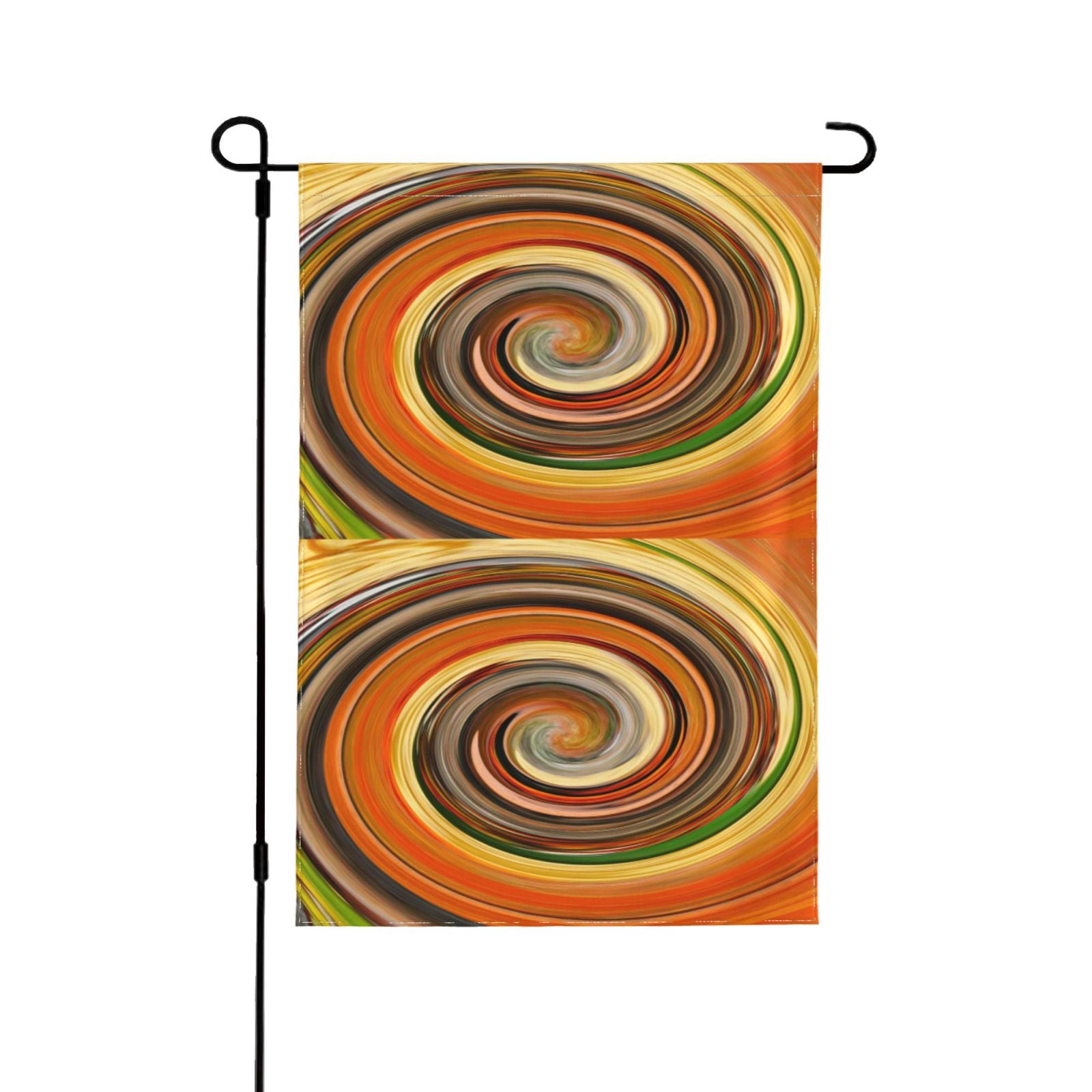 Wukai Colorful Swirl Garden Flags Double Sided Welcome Garden Yard ...