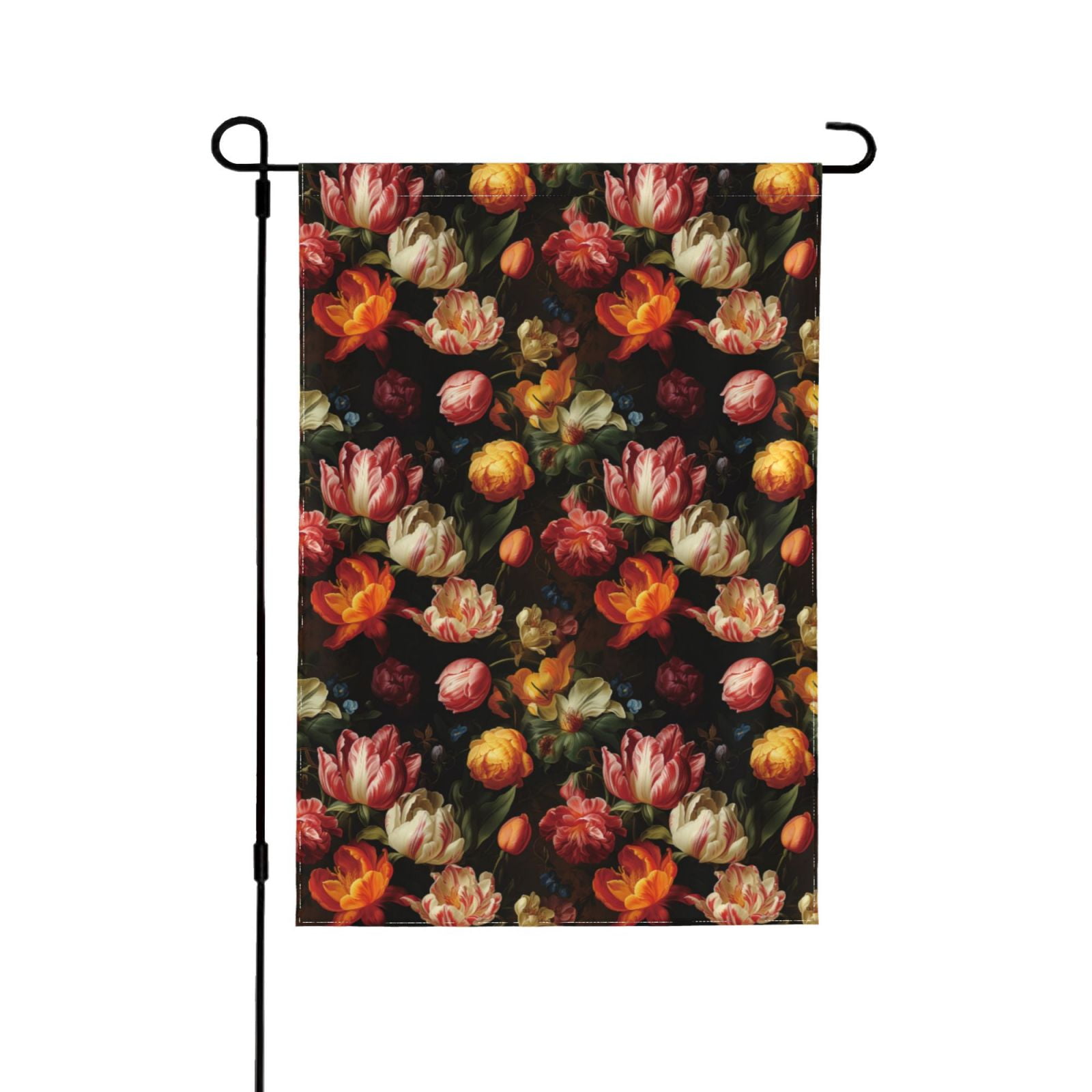 Wukai Colorful Tulips Garden Flags Double Sided Welcome Garden Yard ...