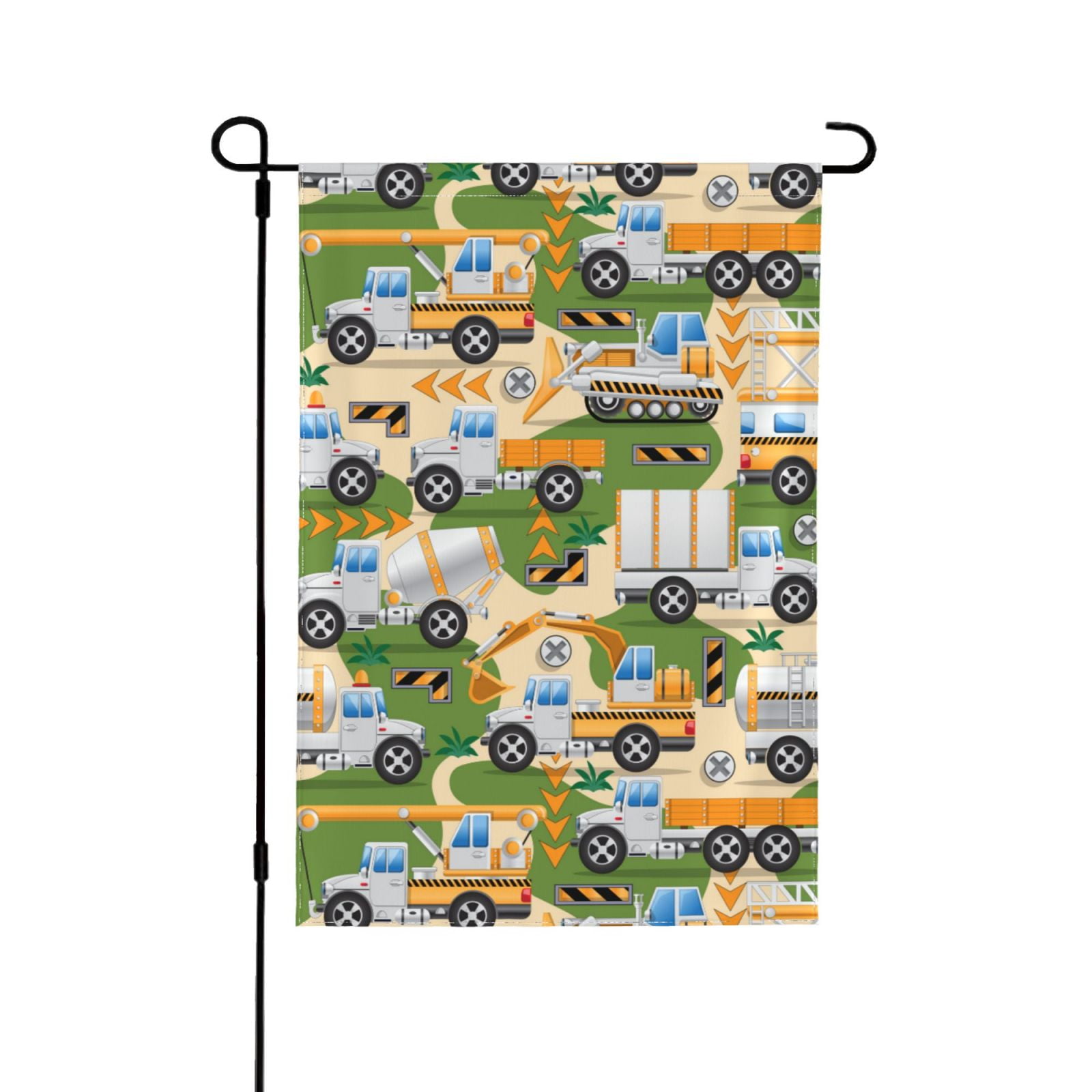 Wukai Construction Machinery1 Garden Flags Double Sided Welcome Garden ...