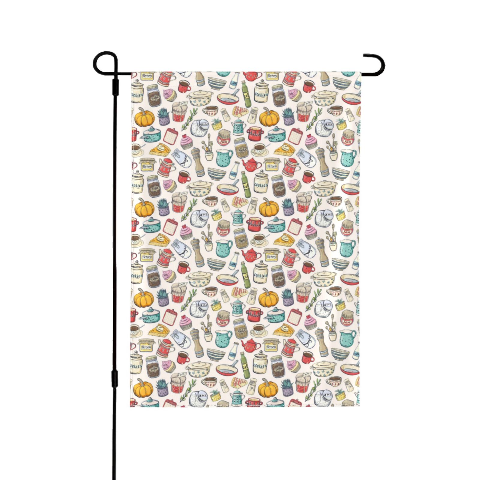 Wukai Cooking Utensils Garden Flags Double Sided Welcome Garden Yard ...