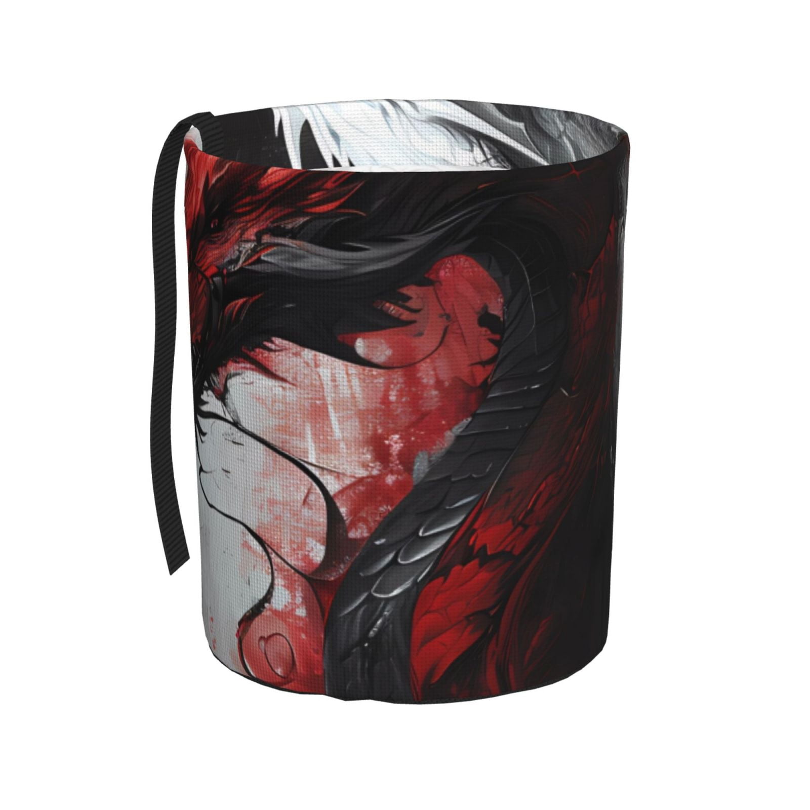 Wukai Cool Black And White Dragon Print Car Trash Can - Easy to Clean ...