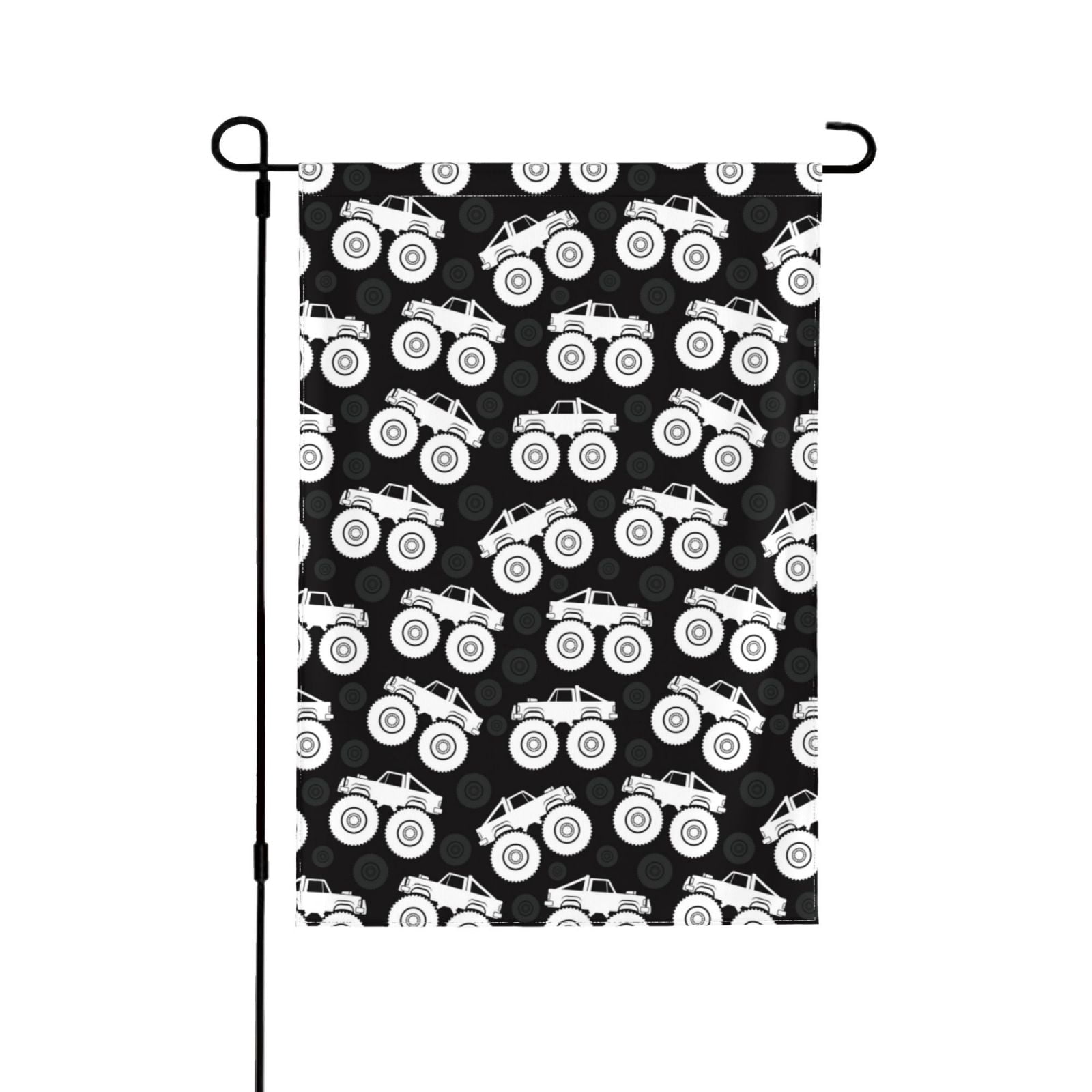 Wukai Cool Car Garden Flags Double Sided Welcome Garden Yard House ...