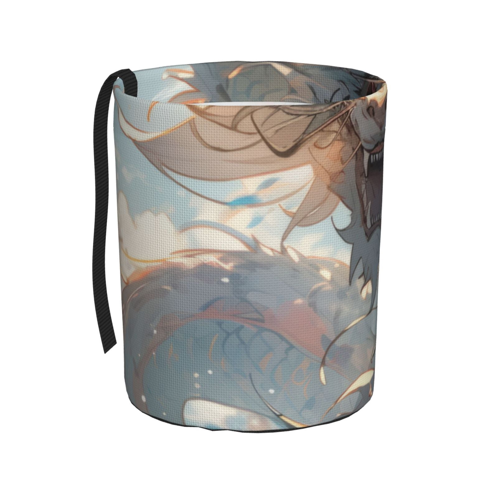 Wukai Cool Cloud White Dragon Print Car Trash Can - Easy to Clean ...