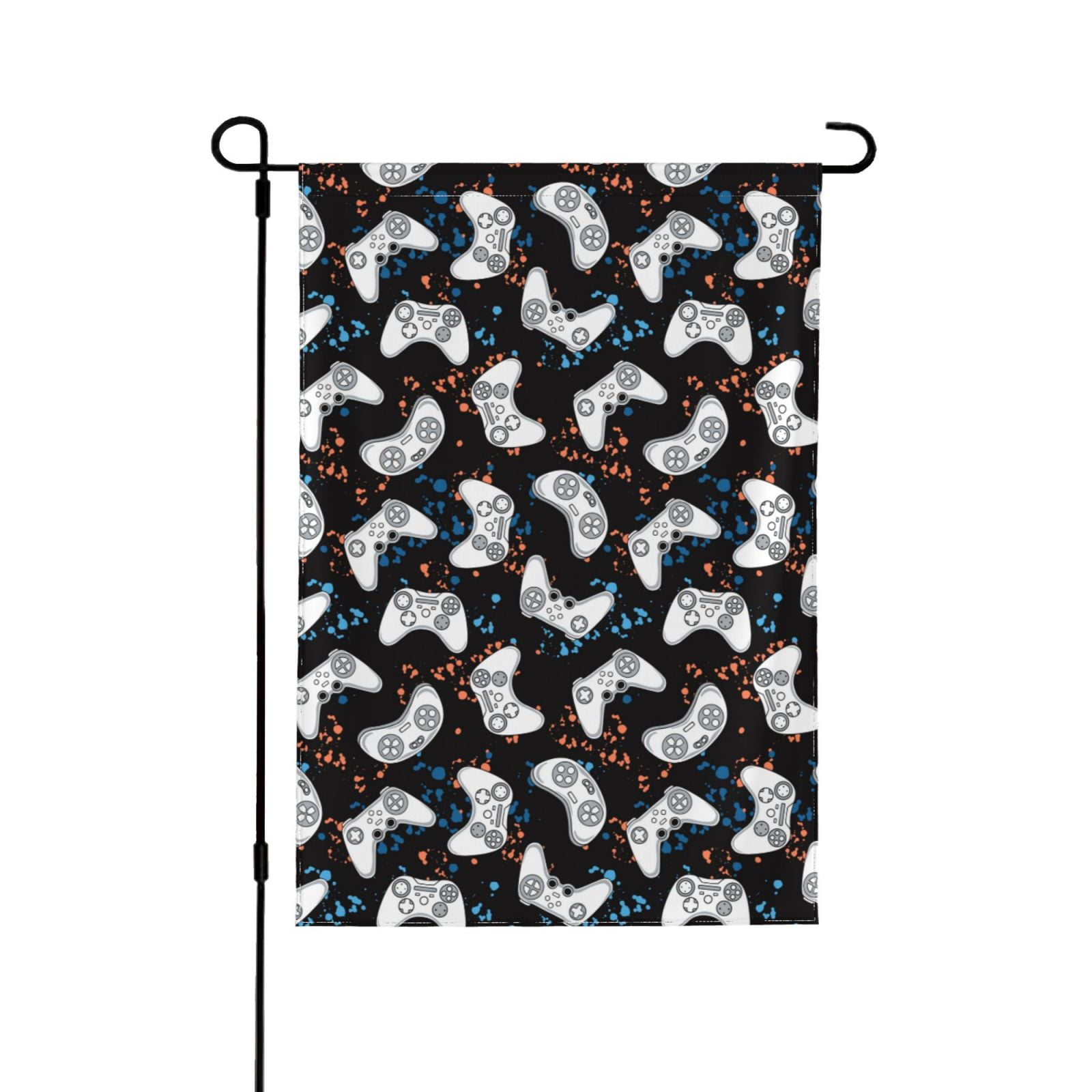 Wukai Cool Gamepad Garden Flags Double Sided Welcome Garden Yard House ...