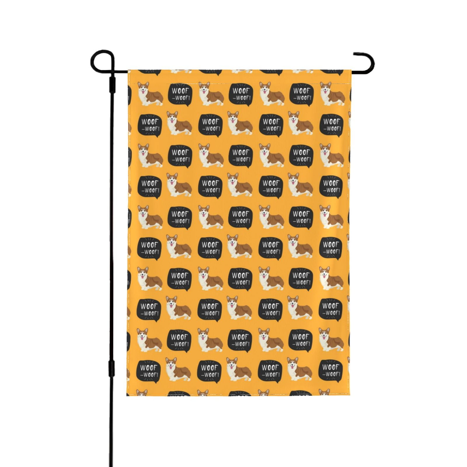 Wukai Corgi Garden Flags Double Sided Welcome Garden Yard House Flags ...