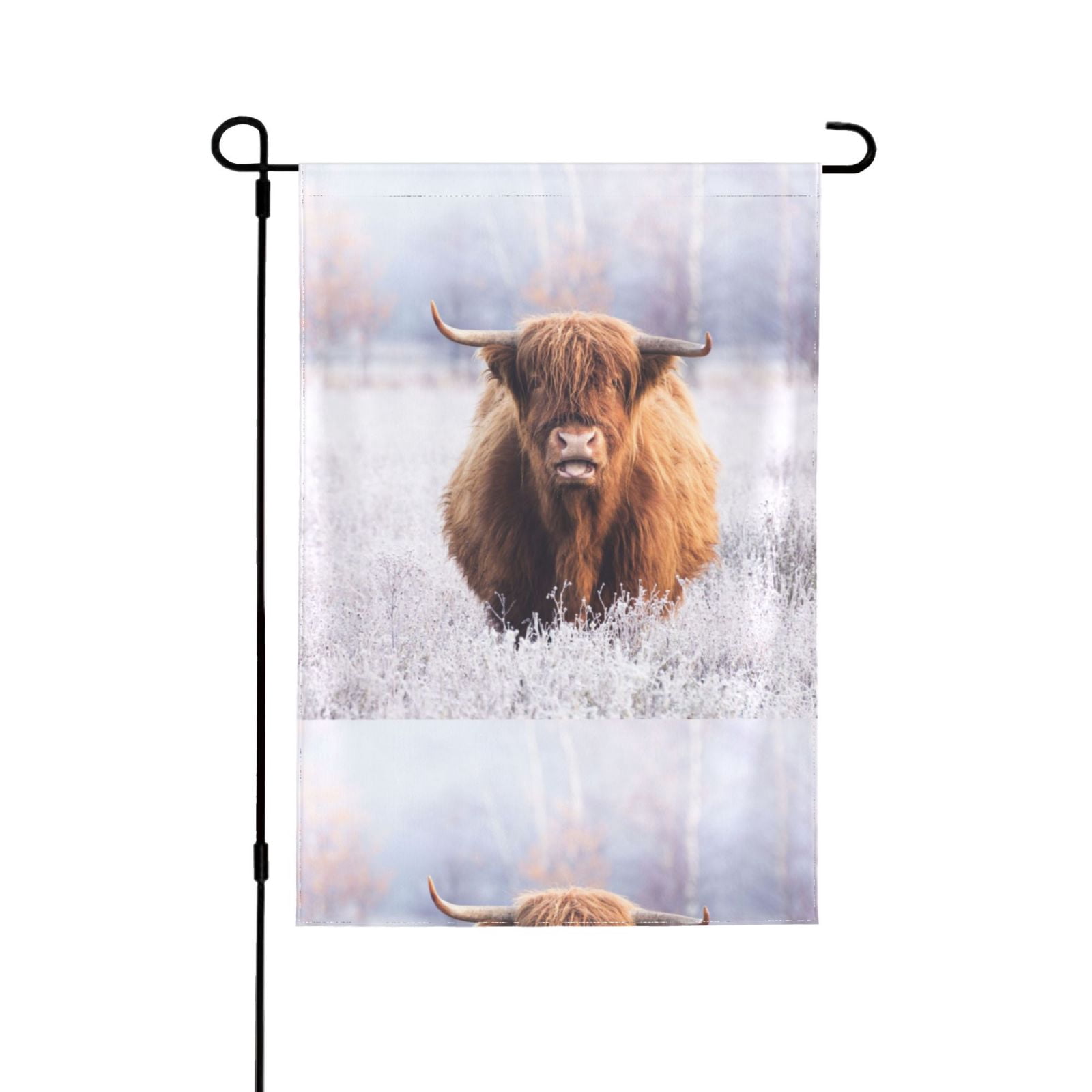 Wukai Cow Garden Flags Double Sided Welcome Garden Yard House Flags ...