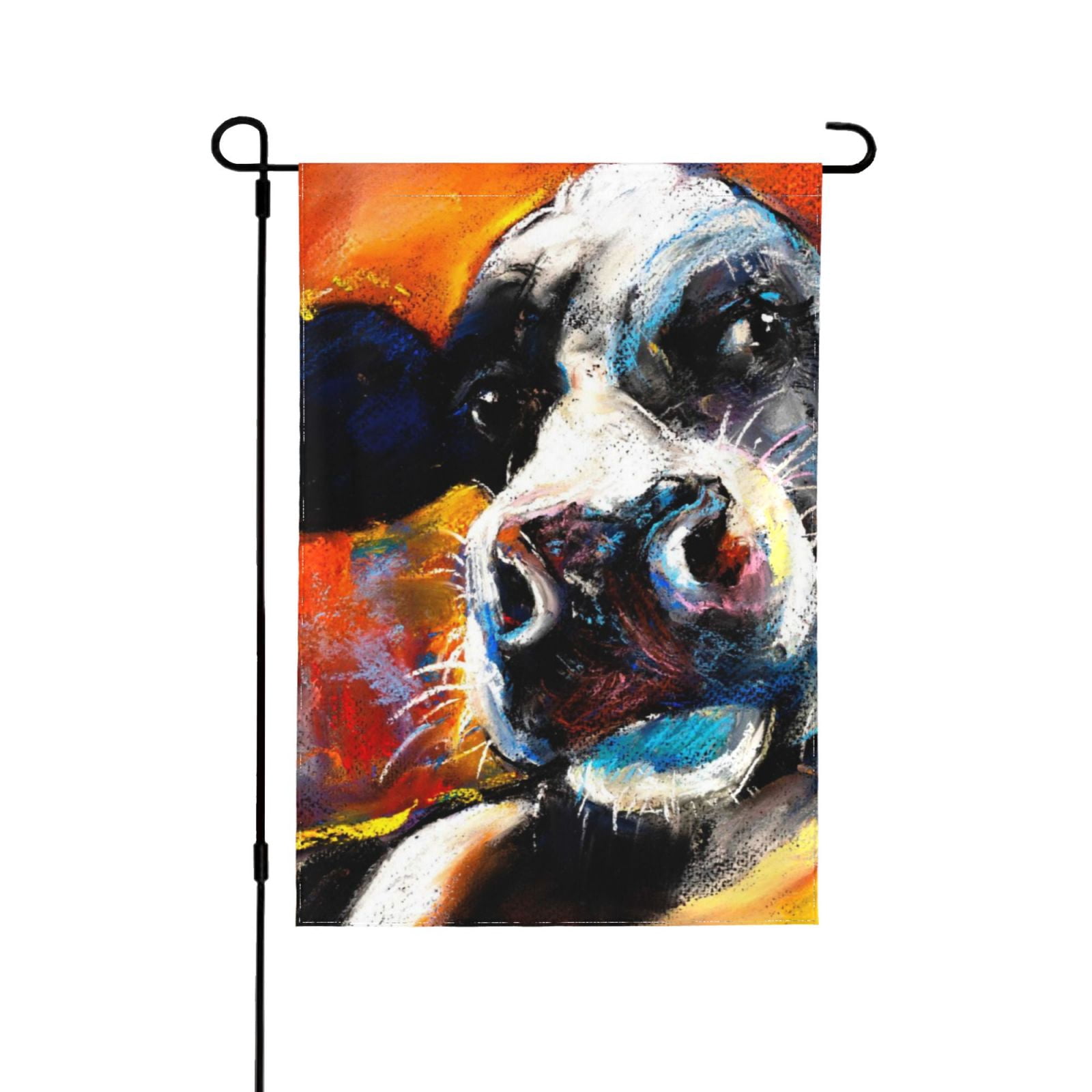 Wukai Cow Garden Flags Double Sided Welcome Garden Yard House Flags ...