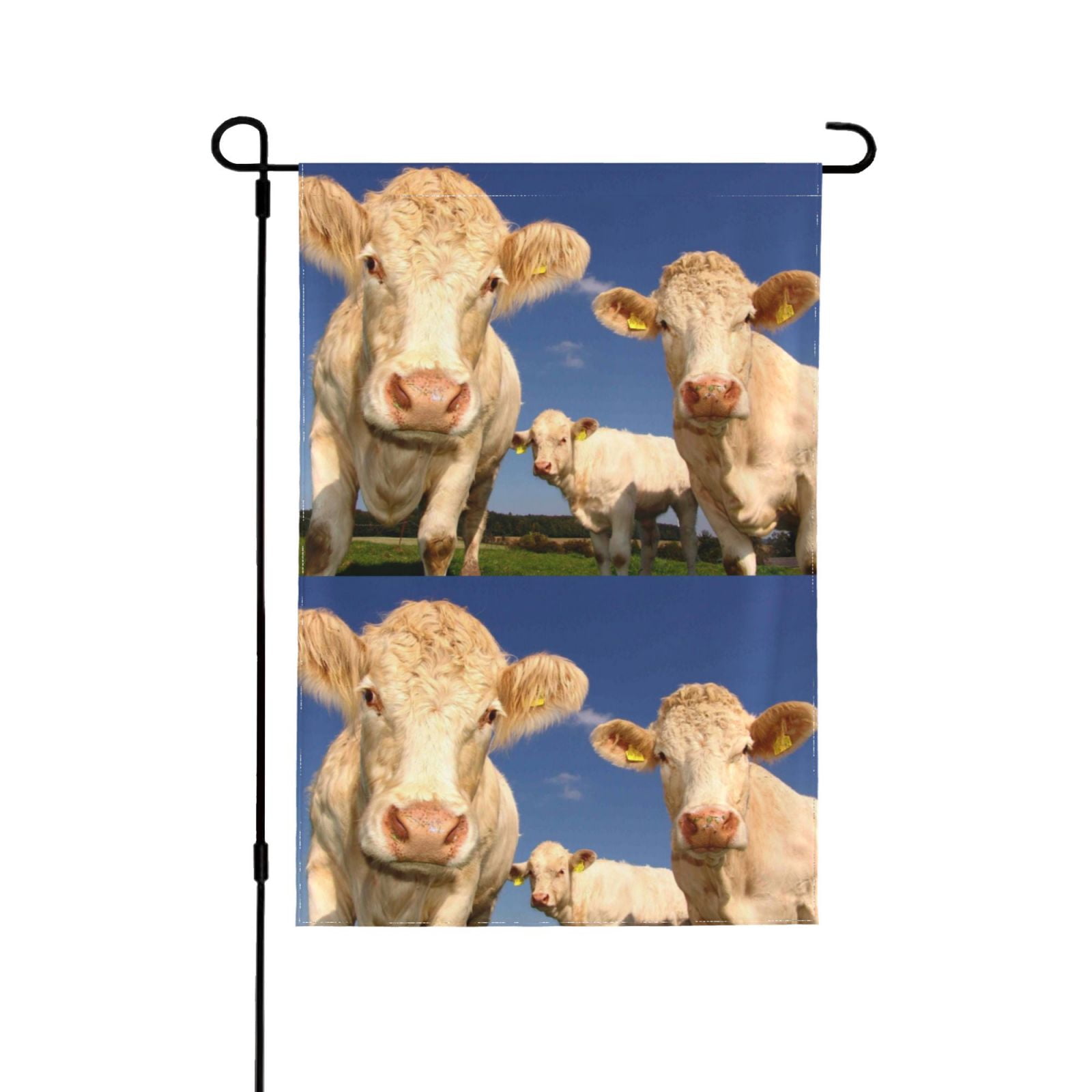 Wukai Cows Cattles Garden Flags Double Sided Welcome Garden Yard House ...