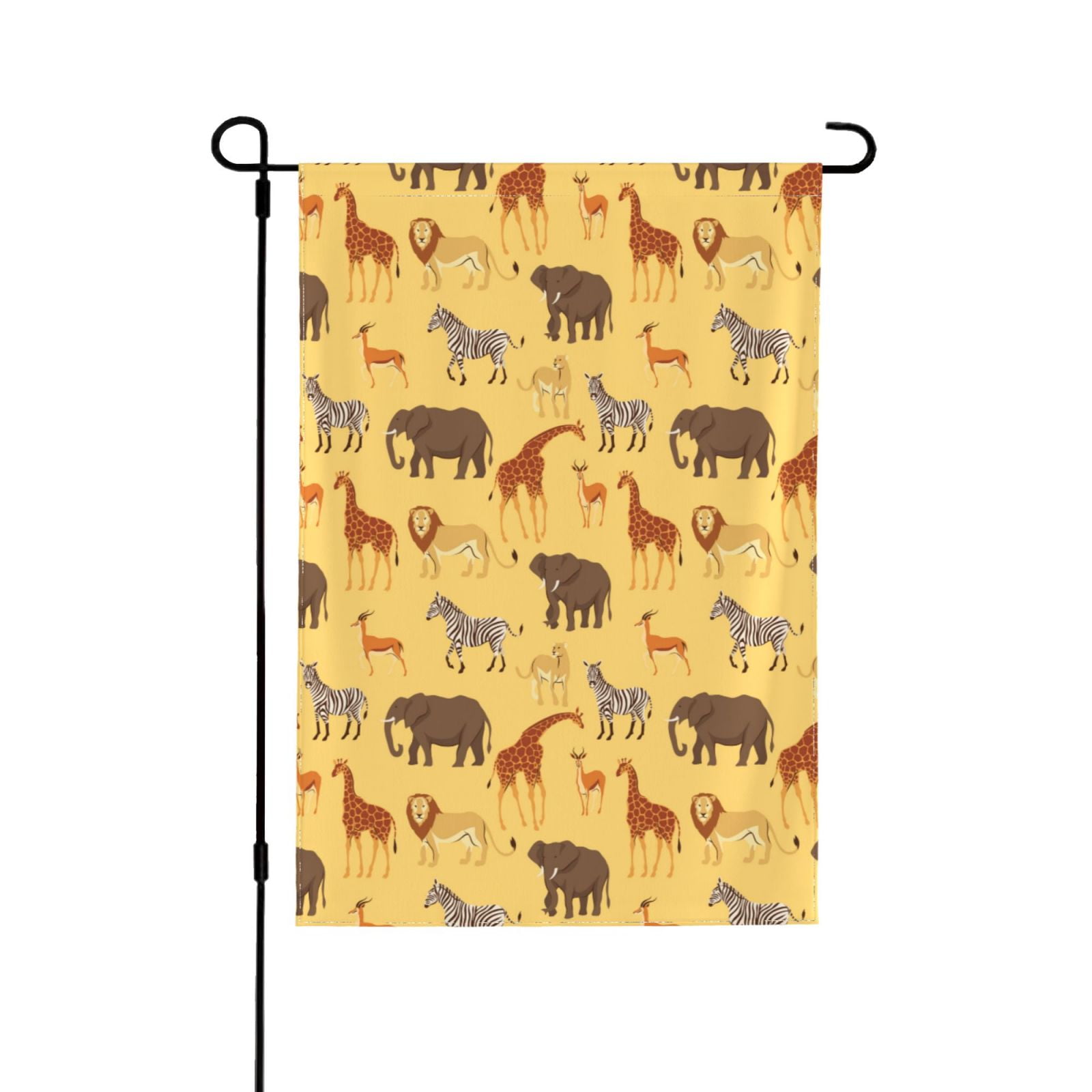 Wukai Cute Animals Garden Flags Double Sided Welcome Garden Yard House ...