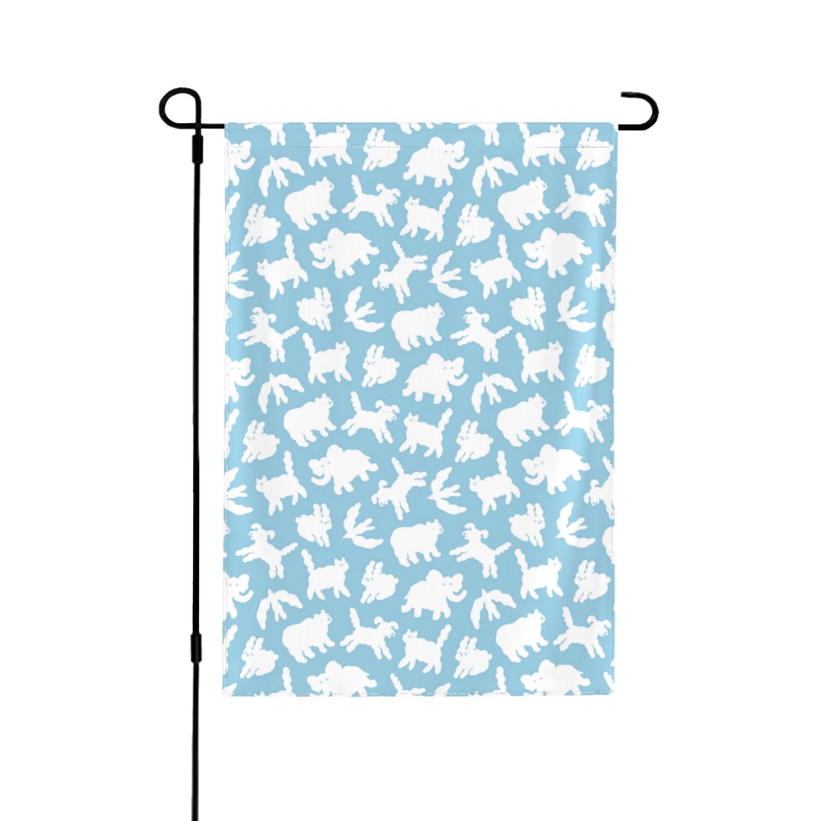 Wukai Cute Animals Garden Flags Double Sided Welcome Garden Yard House ...