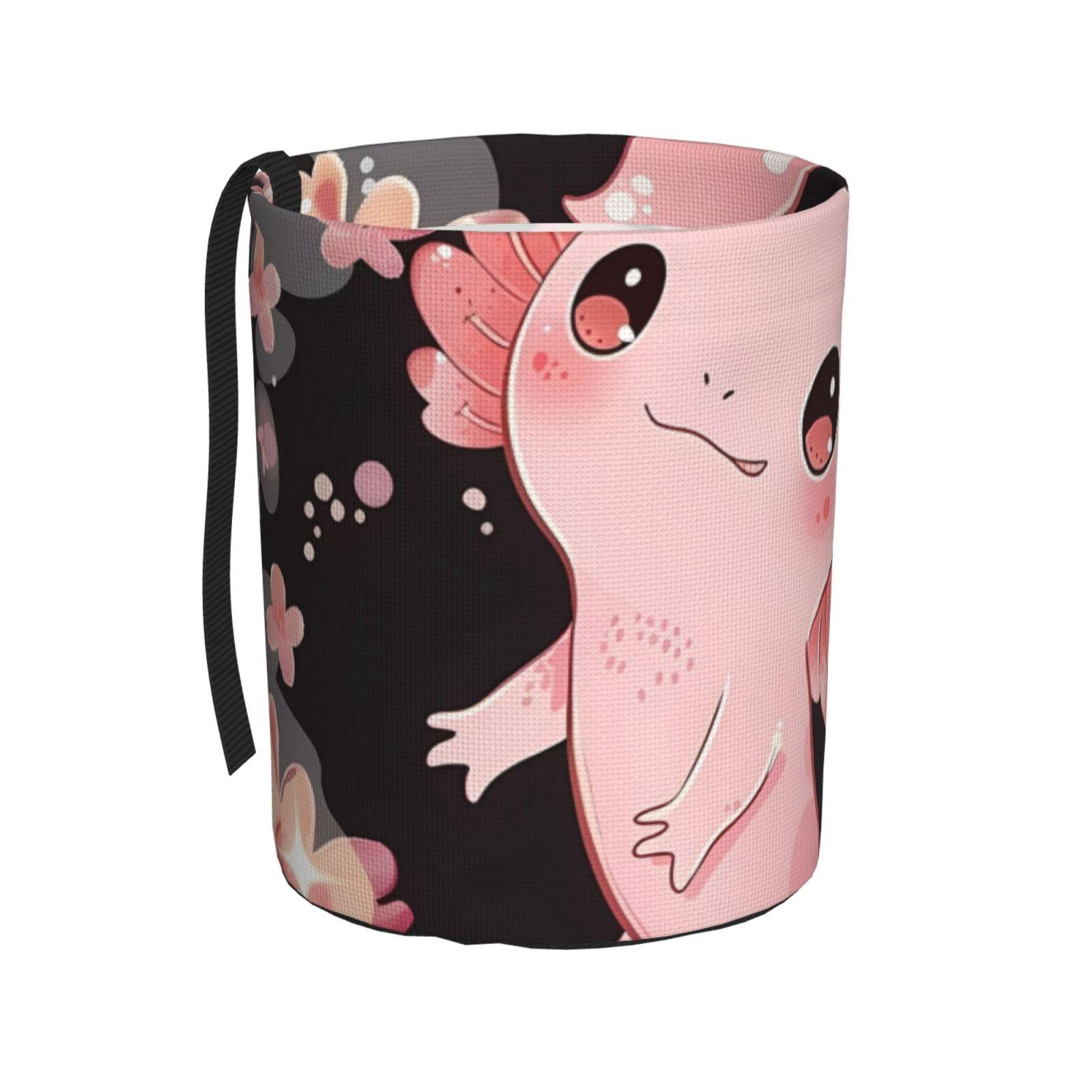Wukai Cute Axolotl Sakura Blossoms A Print Car Trash Can - Easy to ...