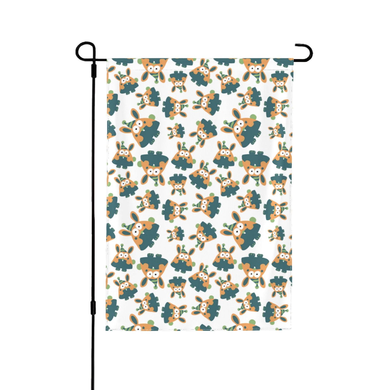 Wukai Cute Bunny Garden Flags Double Sided Welcome Garden Yard House ...