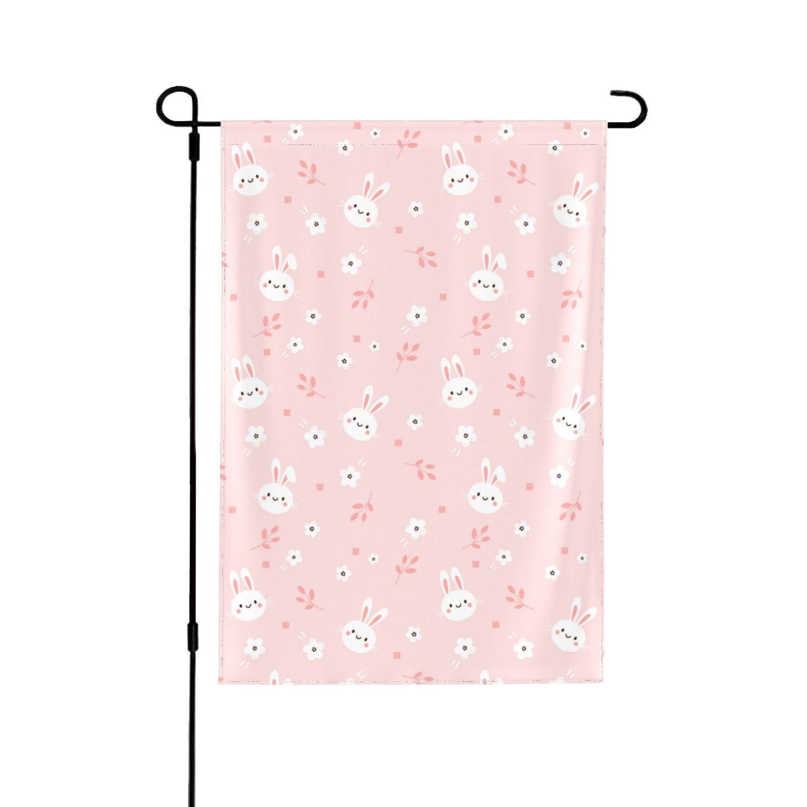 Wukai Cute Bunny Garden Flags Double Sided Welcome Garden Yard House ...