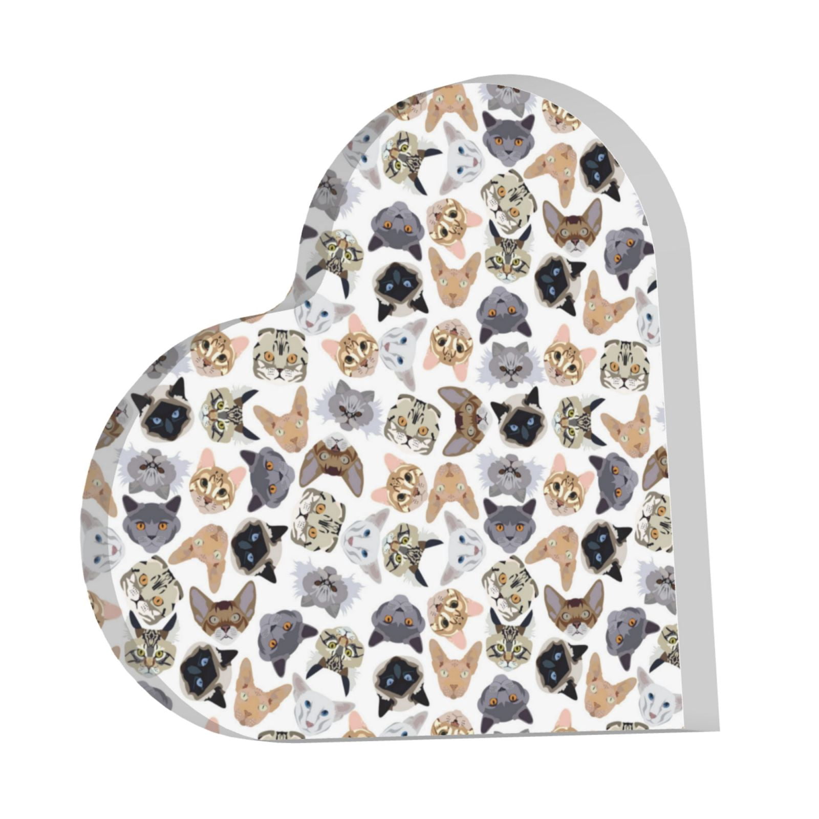 Wukai Cute Cats Print Elegant Acrylic Gift Decorations Perfect for ...