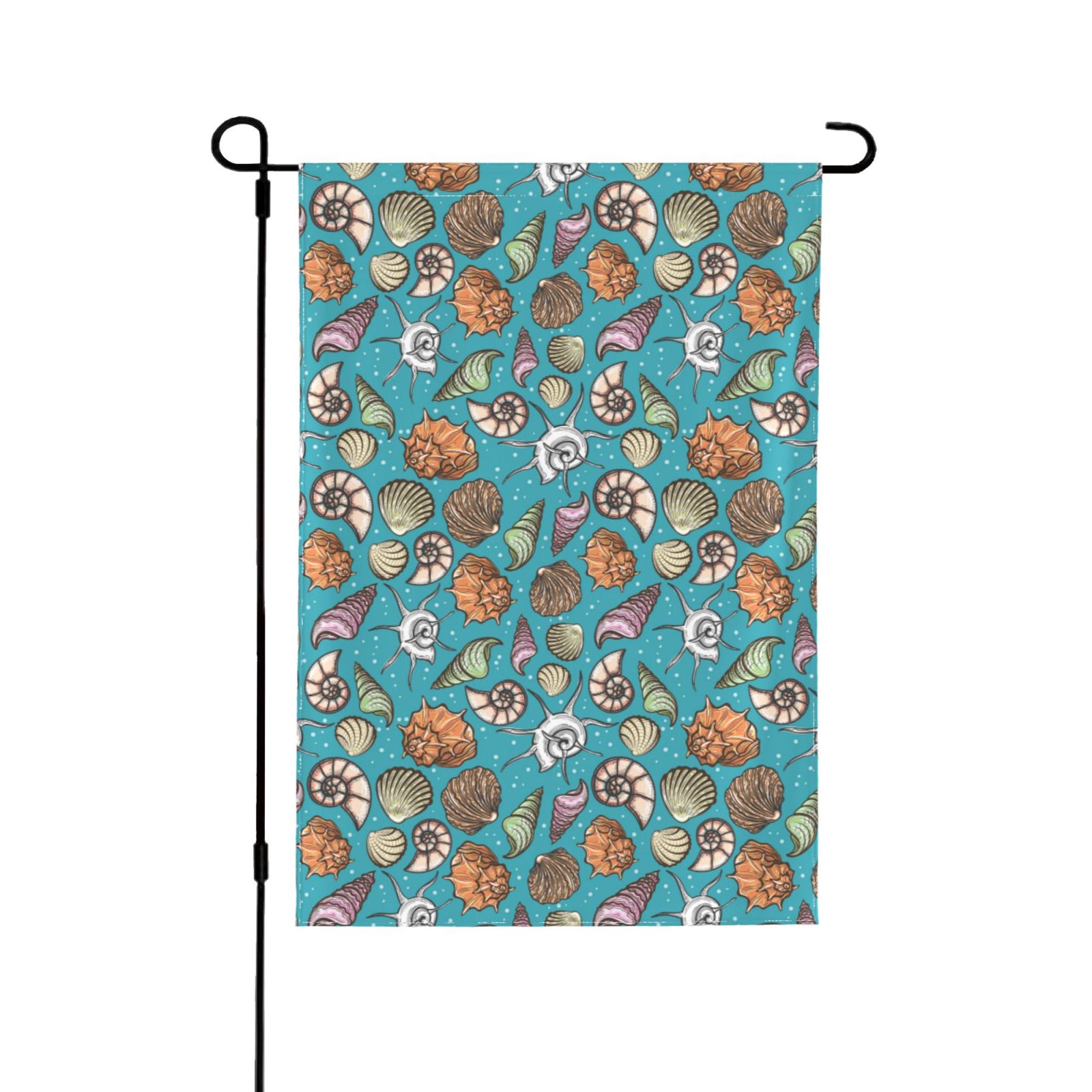 Wukai Cute Conch Garden Flags Double Sided Welcome Garden Yard House ...