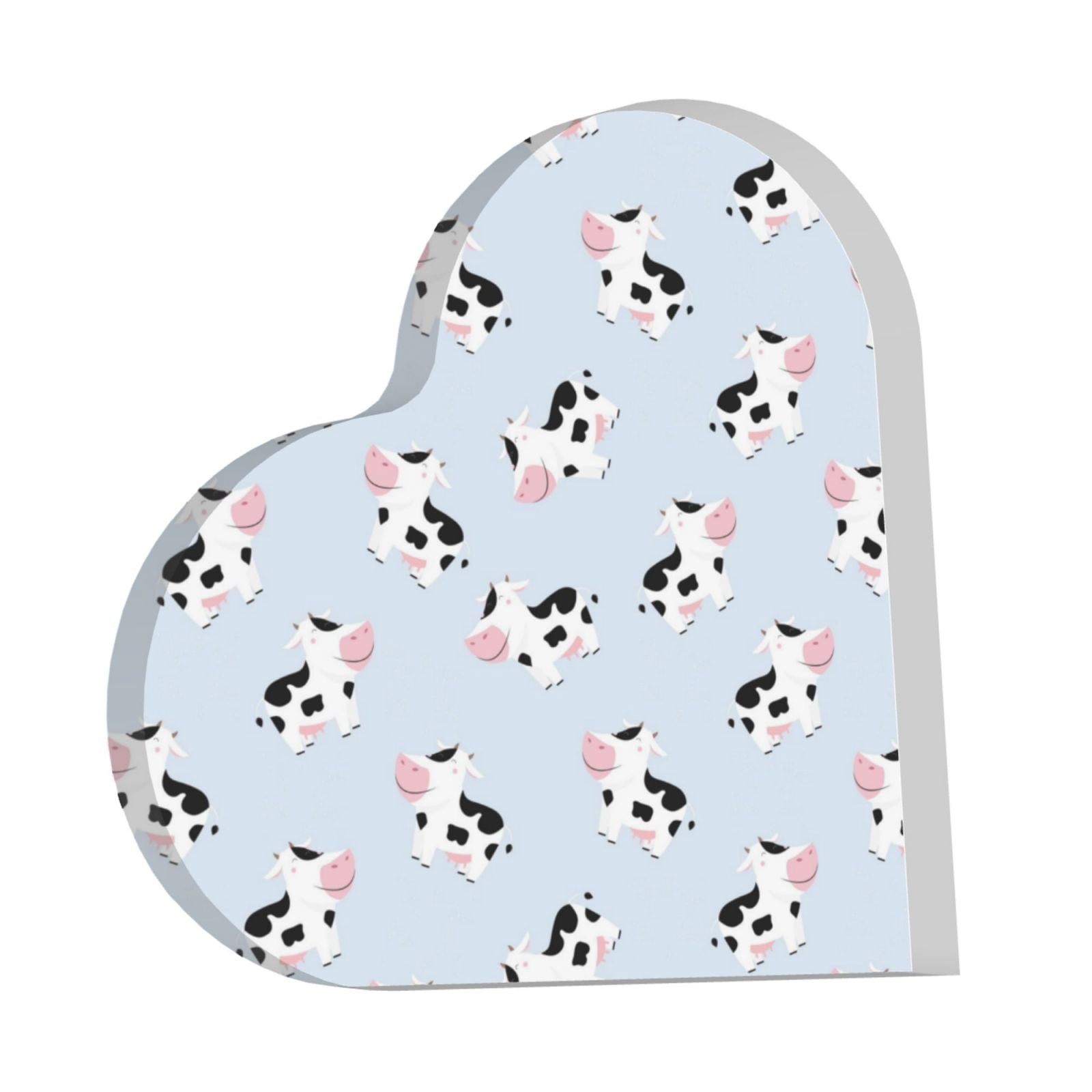 Wukai Cute Farm Cow Print Elegant Acrylic Gift Decorations Perfect for ...