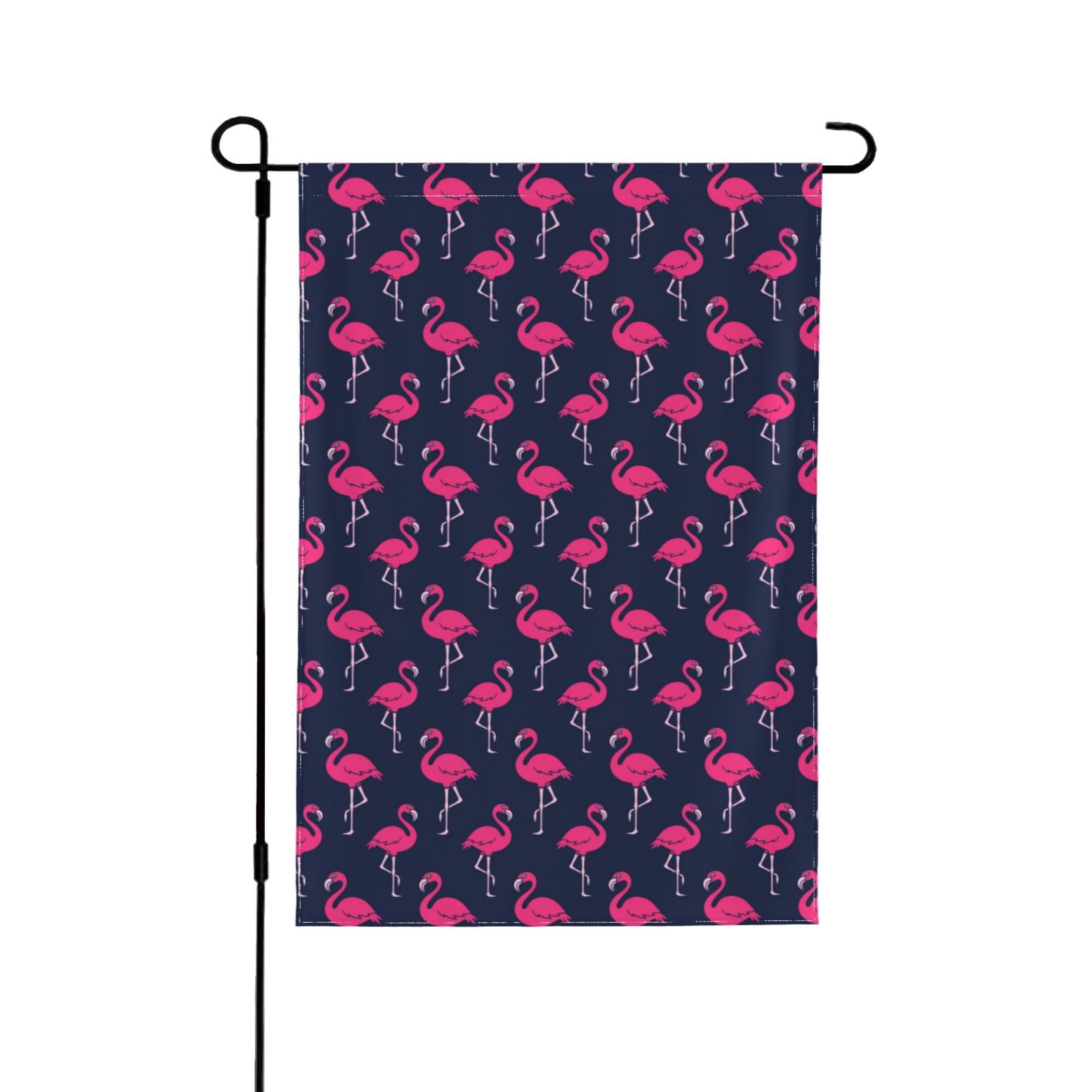 Wukai Cute Flamingo Garden Flags Double Sided Welcome Garden Yard House ...
