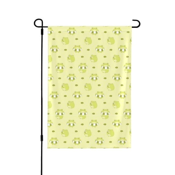 Wukai Cute Frog3 Garden Flags Double Sided Welcome Garden Yard House ...