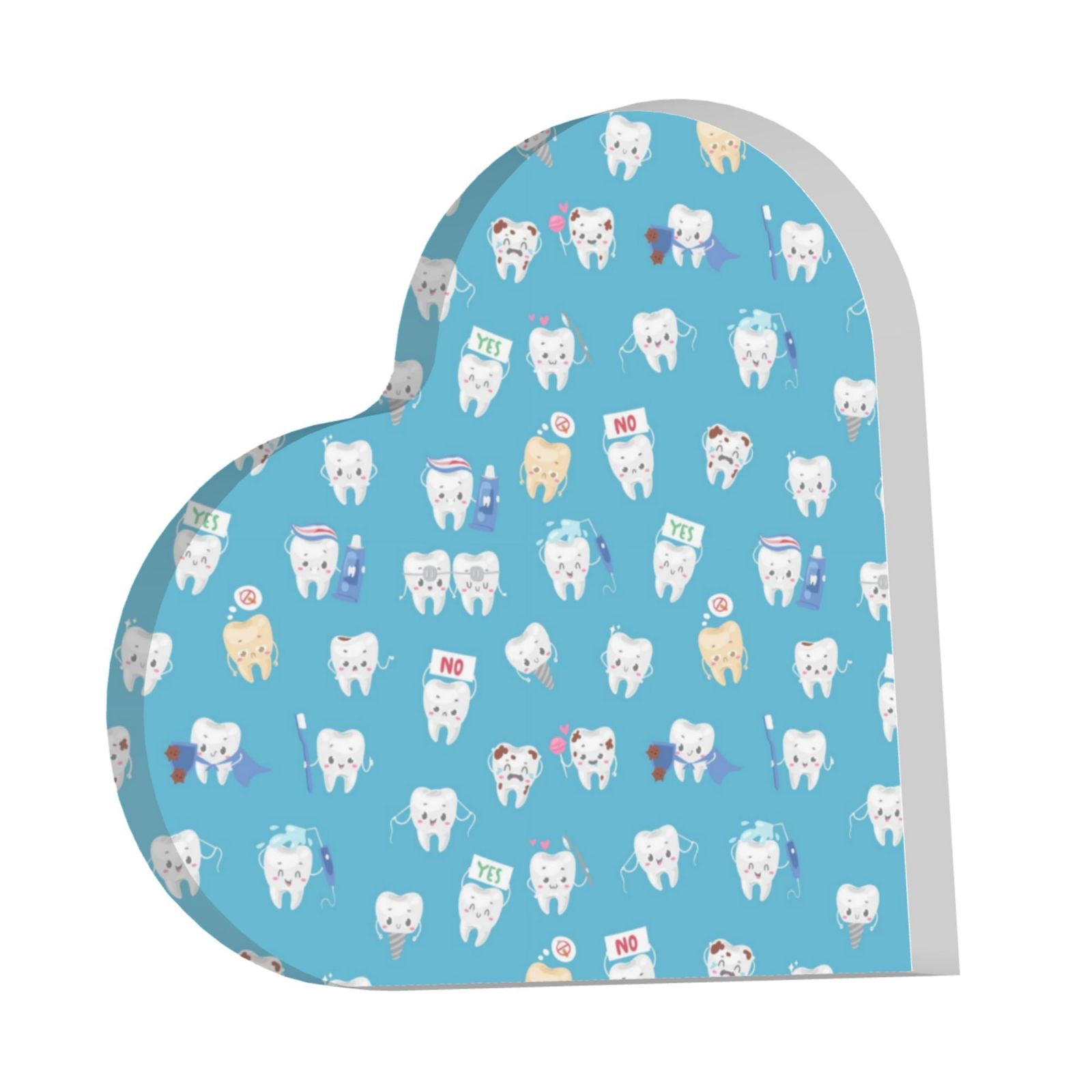 Wukai Cute Healthy Teeth Print Elegant Acrylic Gift Decorations Perfect ...