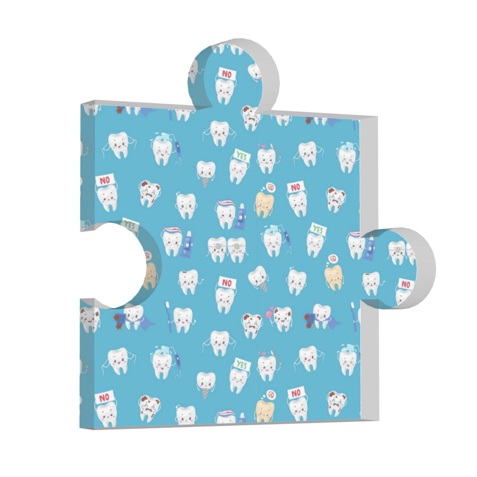 Wukai Cute Healthy Teeth Print Elegant Acrylic Gift Decorations Perfect ...