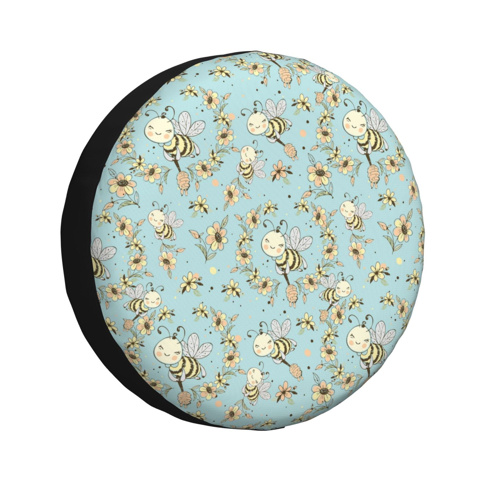 Wukai Cute Honeybees Print Spare Tire Cover for RV Trailer,Waterproof ...