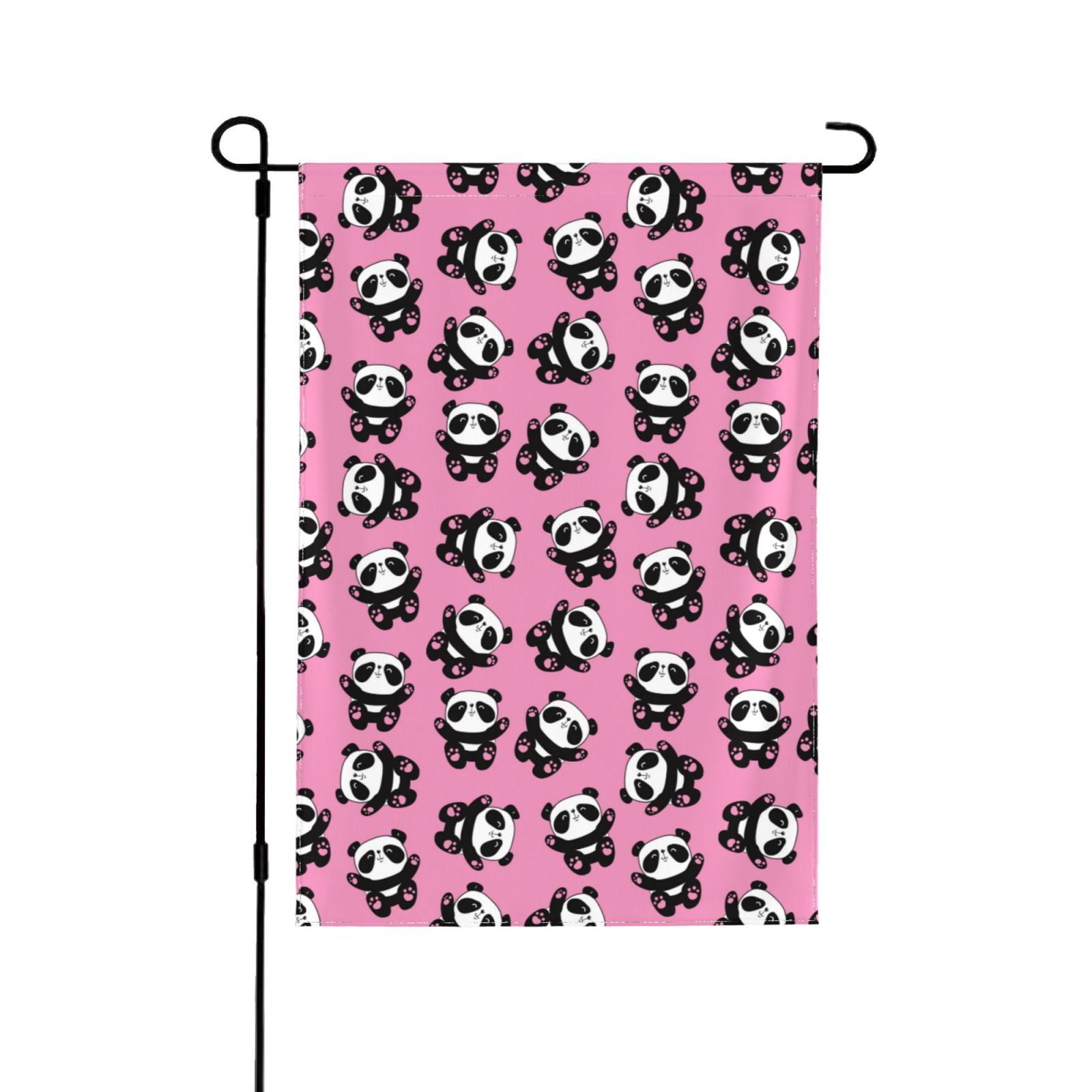 Wukai Cute Panda Garden Flags Double Sided Welcome Garden Yard House ...