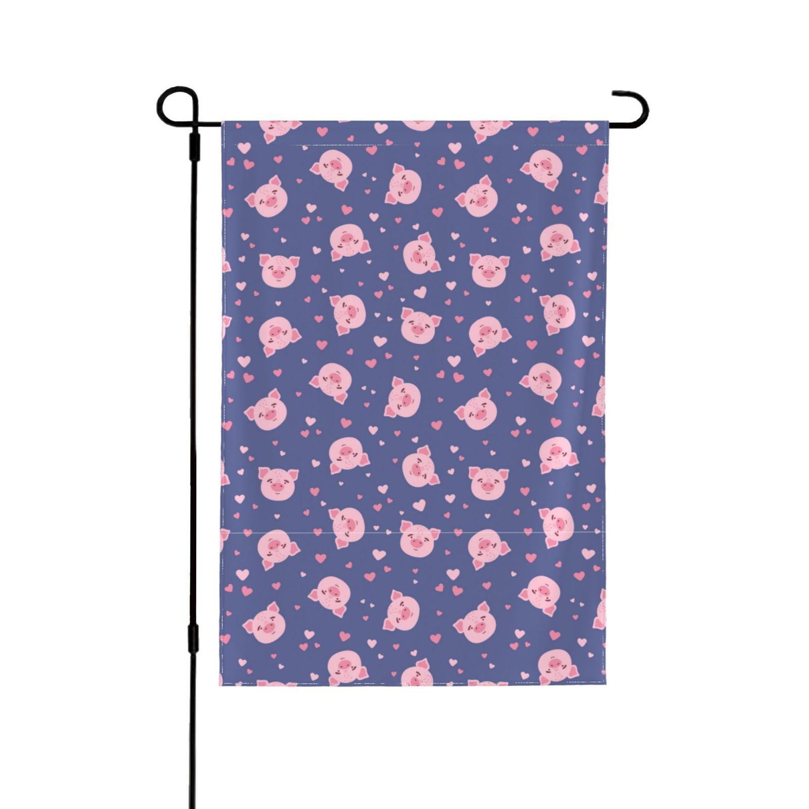 Wukai Cute Pig Garden Flags Double Sided Welcome Garden Yard House ...