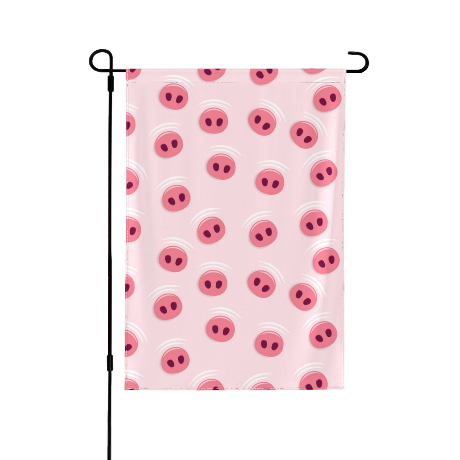Wukai Cute Pig Nose Garden Flags Double Sided Welcome Garden Yard House ...