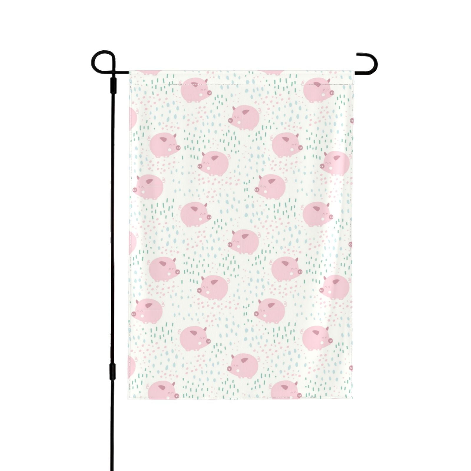 Wukai Cute Pigs Garden Flags Double Sided Welcome Garden Yard House ...