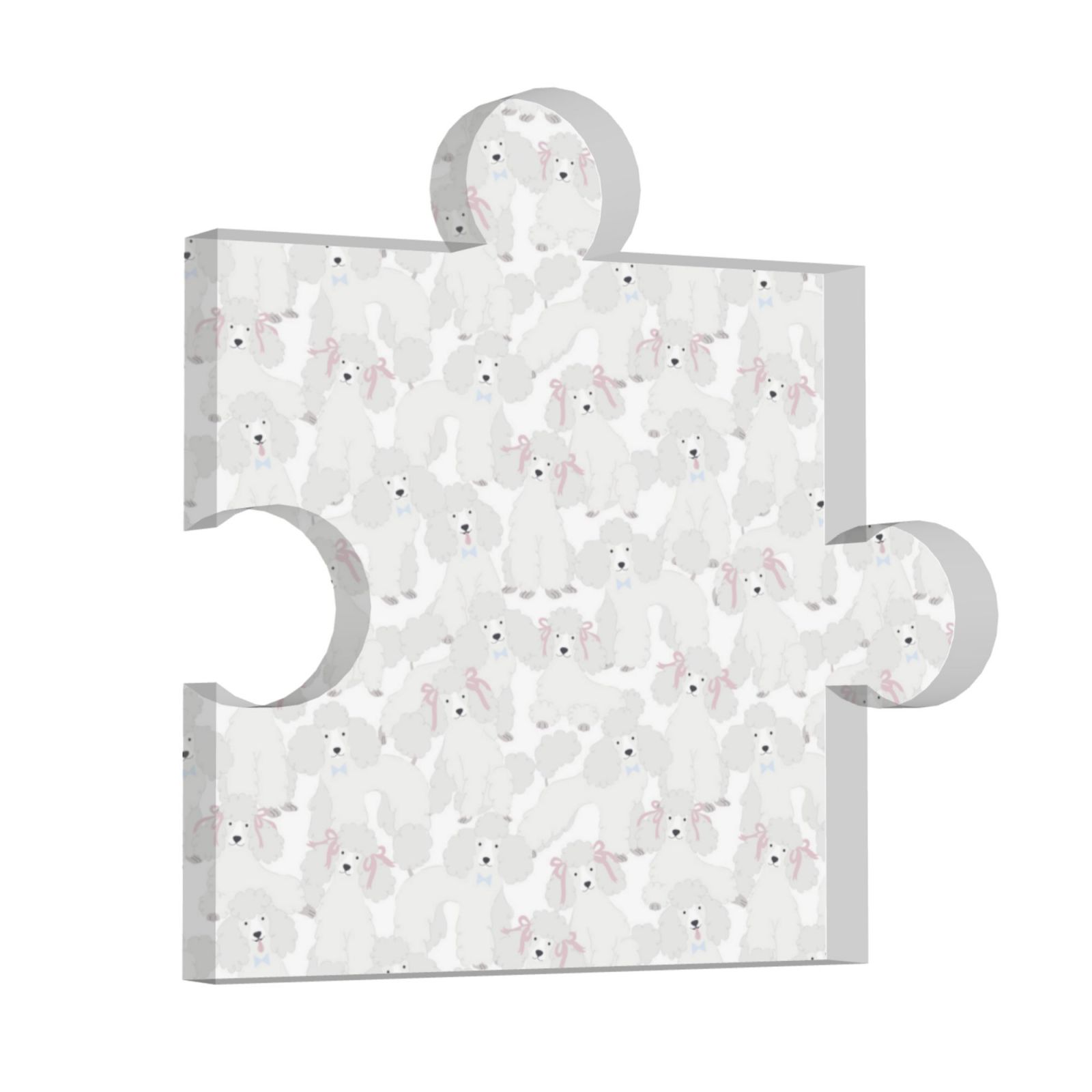 Wukai Cute Poodle Dog Print Elegant Acrylic Gift Decorations Perfect ...