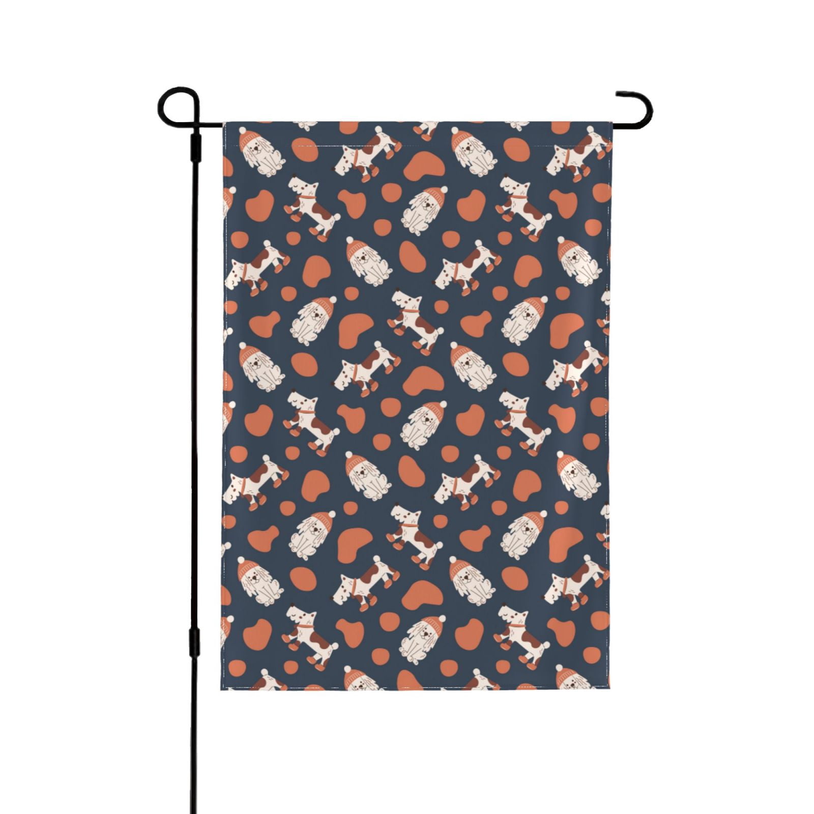 Wukai Cute Puppy Garden Flags Double Sided Welcome Garden Yard House ...