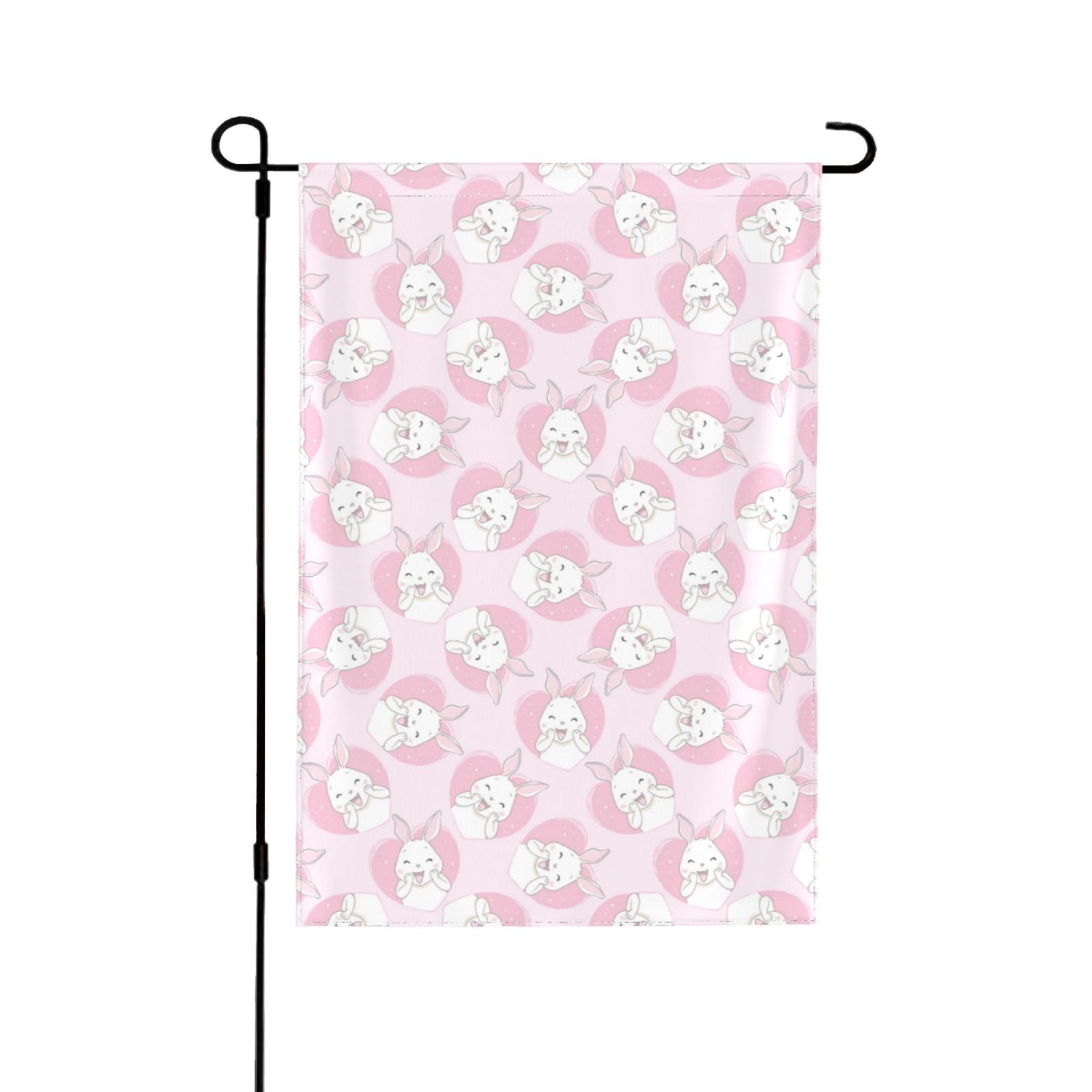 Wukai Cute Rabbit Garden Flags Double Sided Welcome Garden Yard House ...