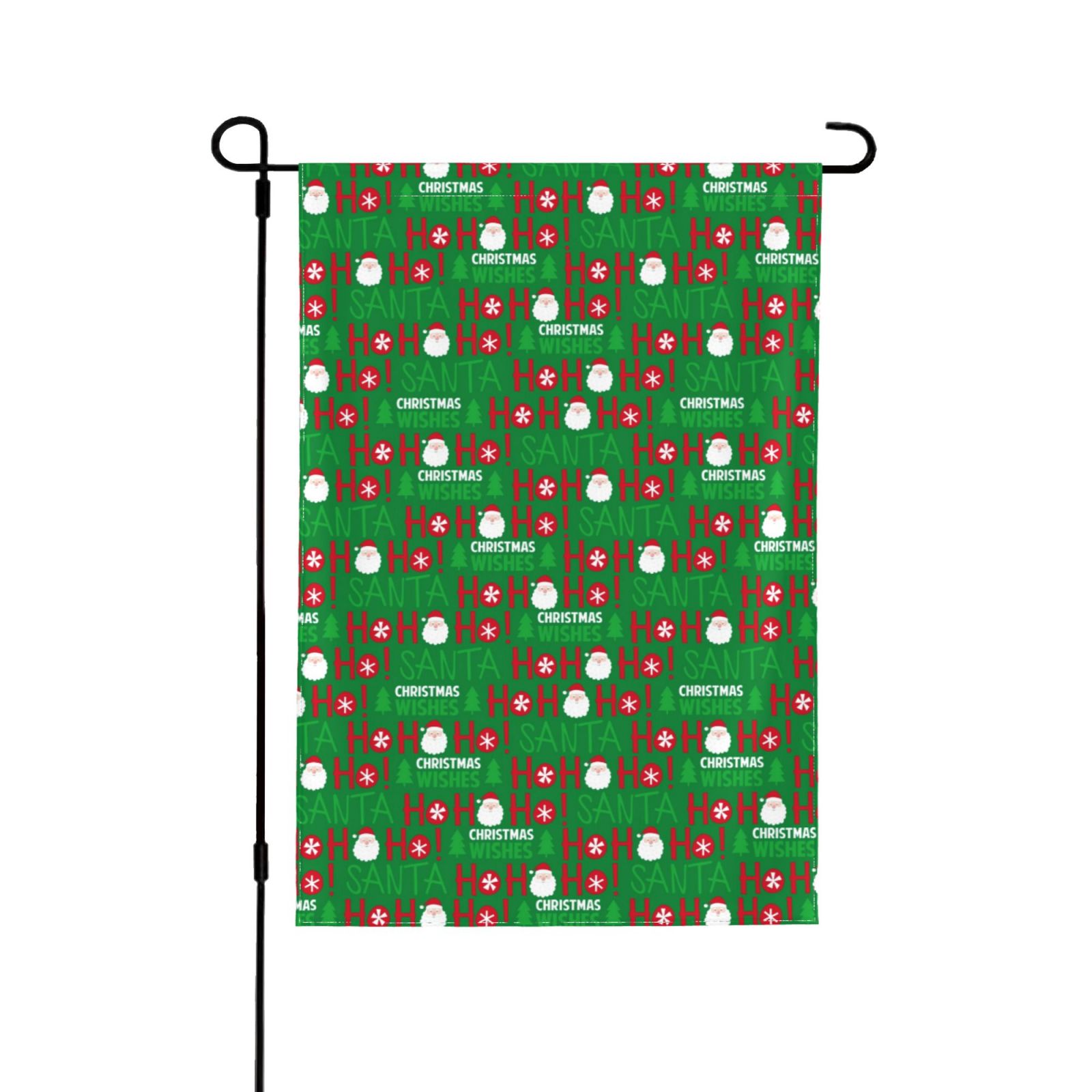 Wukai Cute Santa And Ho Ho Ho Garden Flags Double Sided Welcome Garden ...
