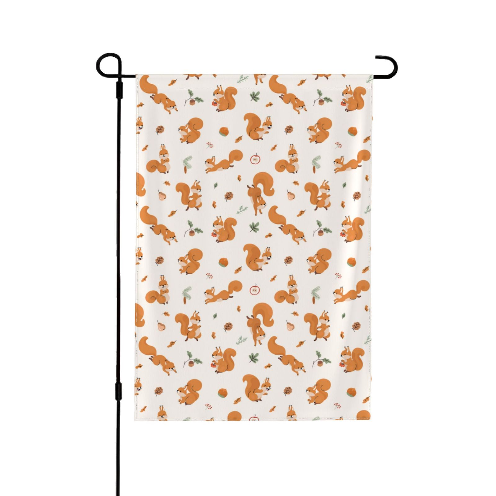 Wukai Cute Squirrel Fall Garden Flags Double Sided Welcome Garden Yard ...
