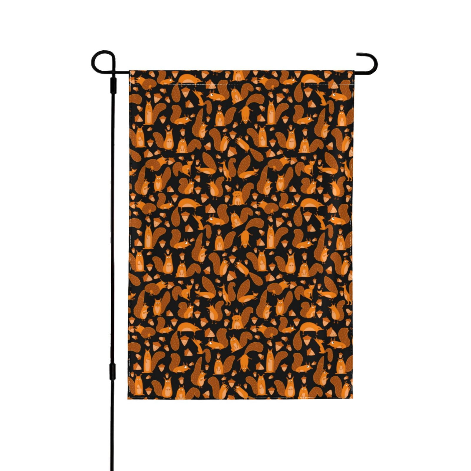 Wukai Cute Squirrel Garden Flags Double Sided Welcome Garden Yard House ...
