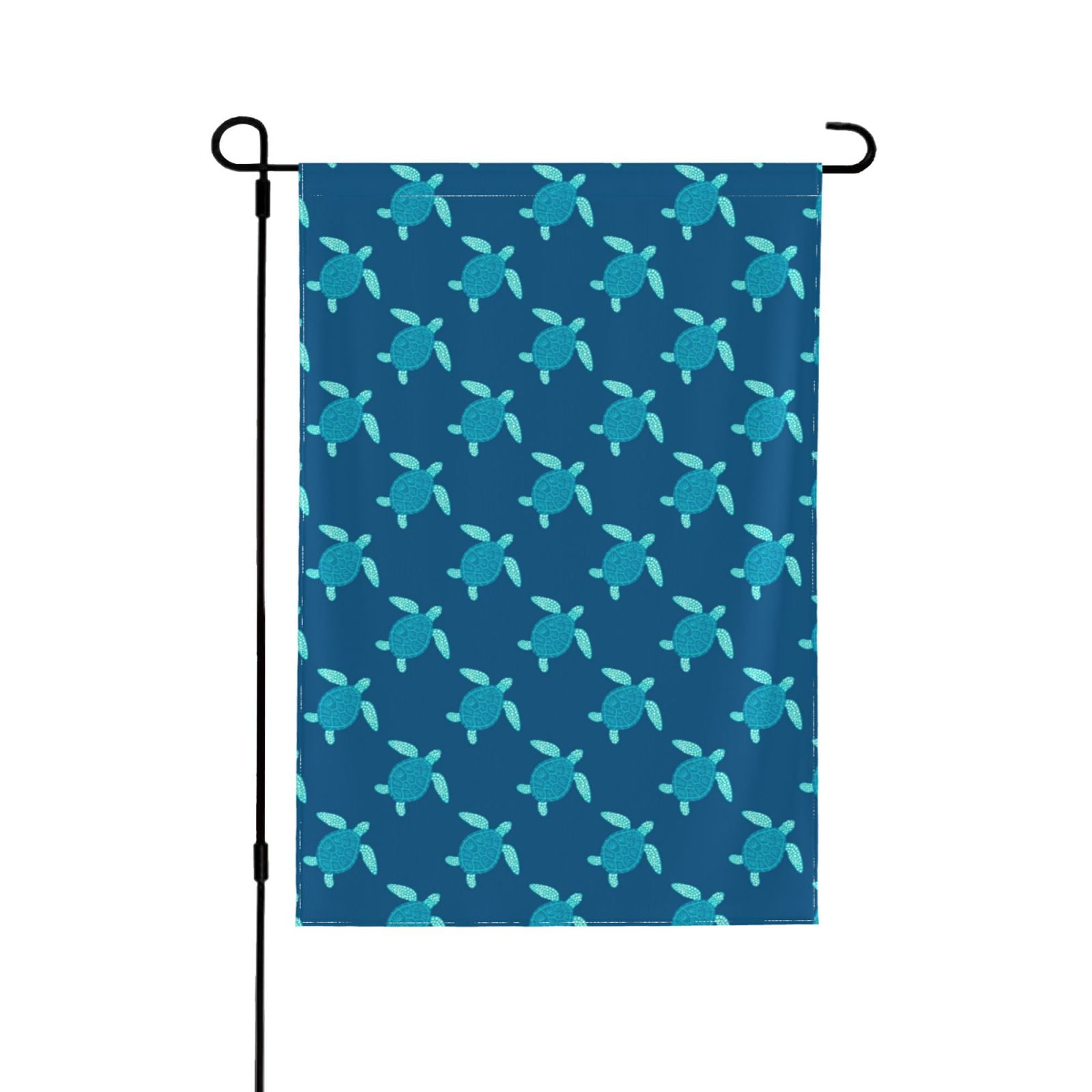 Wukai Cute Turtle Garden Flags Double Sided Welcome Garden Yard House ...