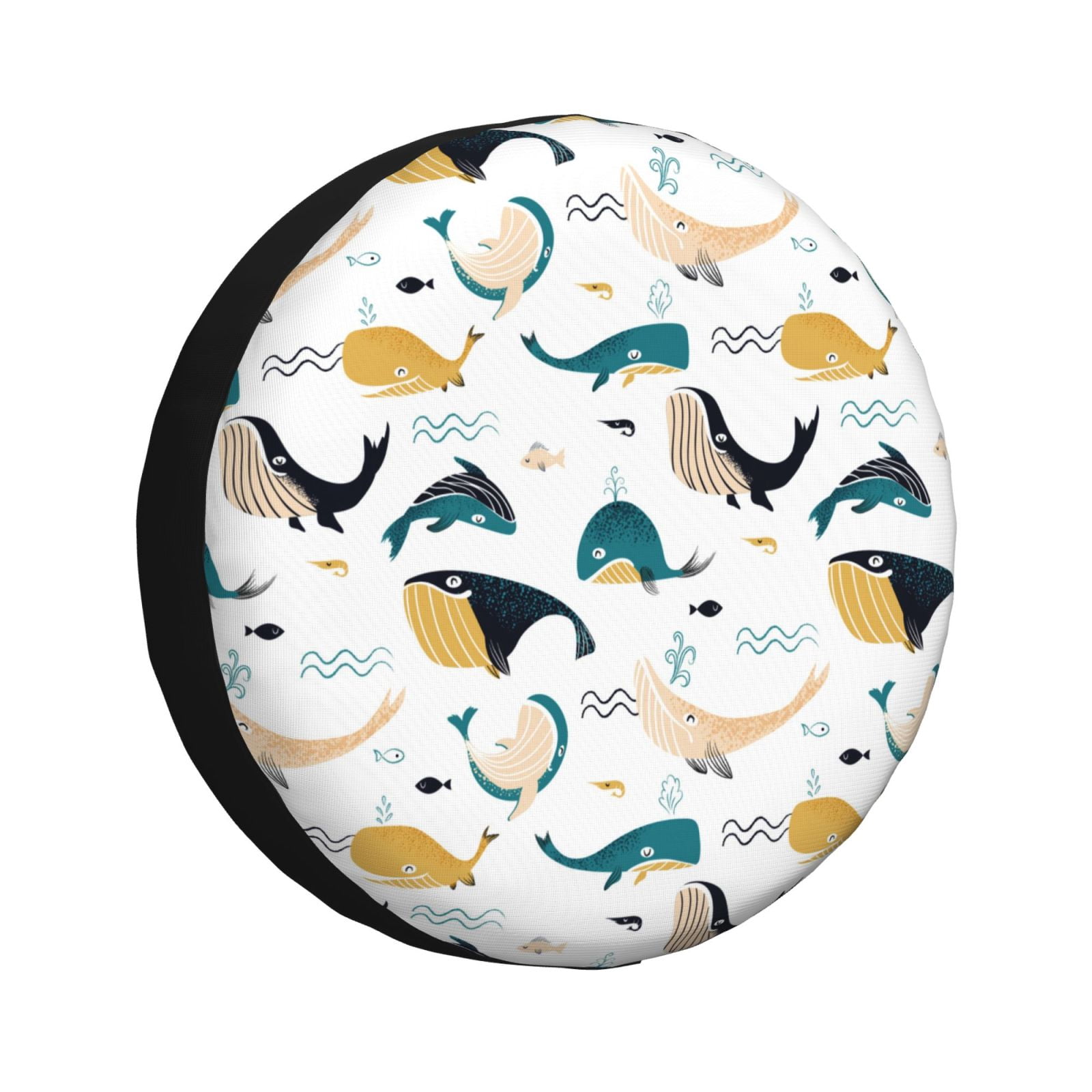 Wukai Cute Whale Print Spare Tire Cover for RV Trailer,Waterproof PVC ...