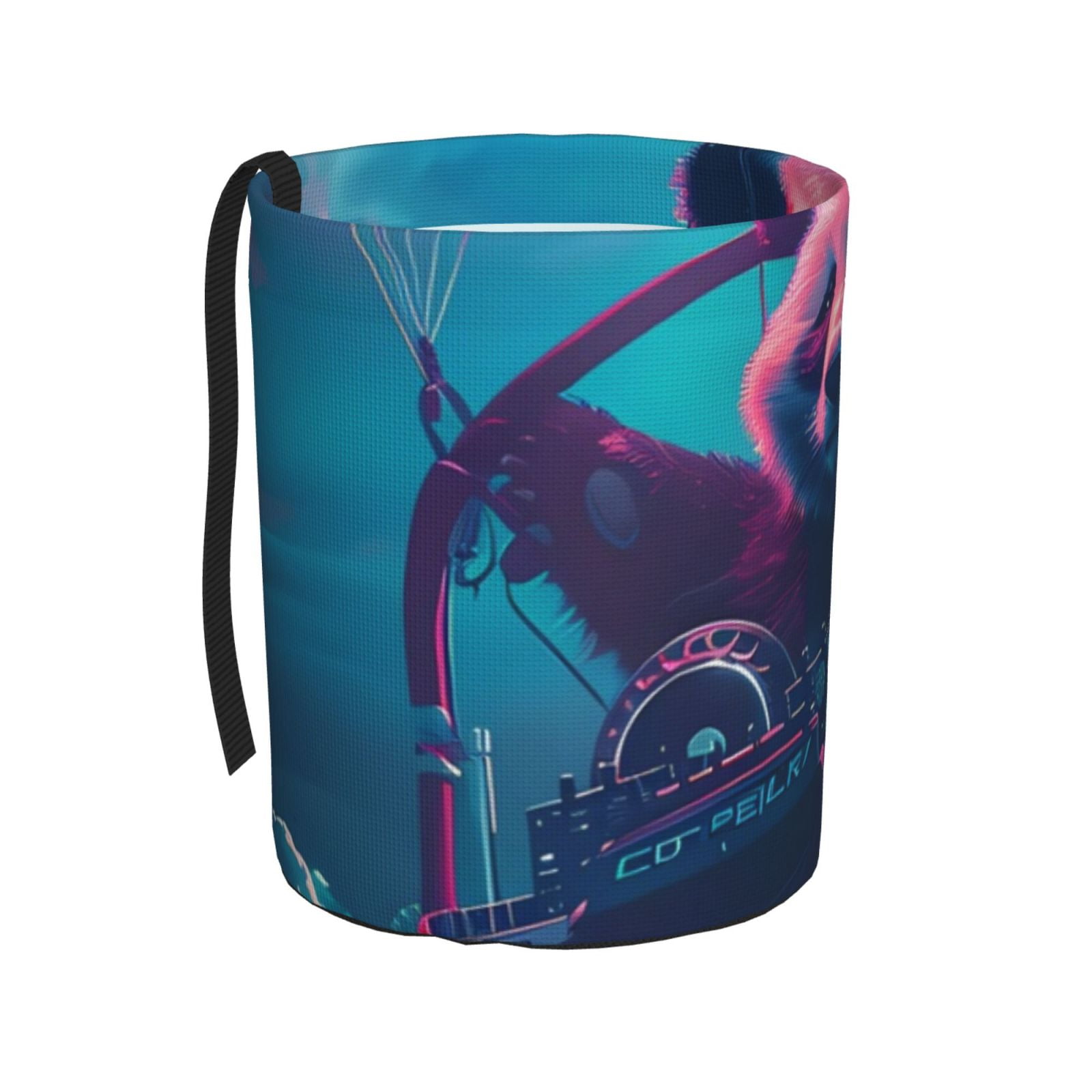 Wukai DJ Panda Hot Air Balloon Print Car Trash Can - Easy to Clean ...