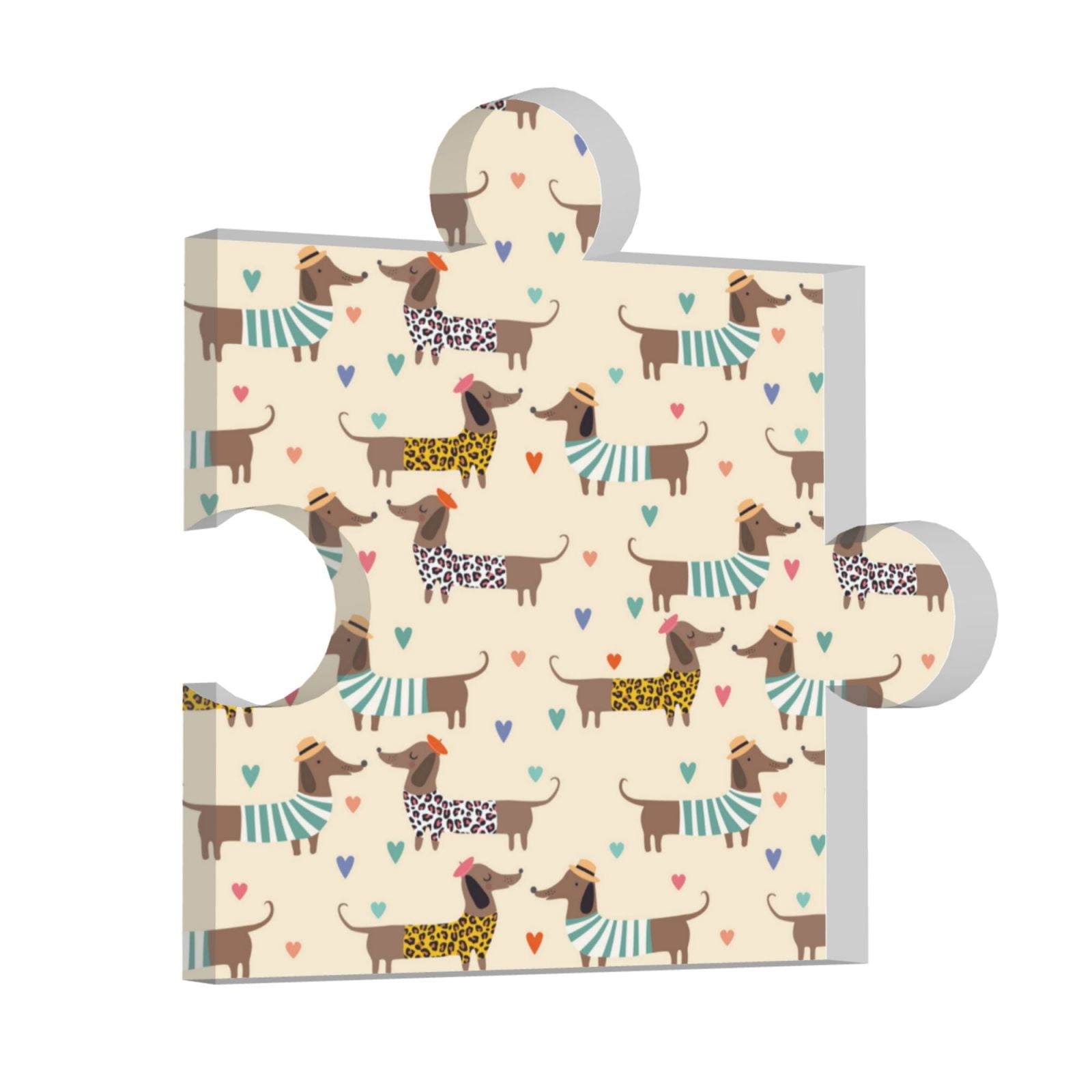 Wukai Dachshund Dog Print Elegant Acrylic Gift Decorations Perfect for ...