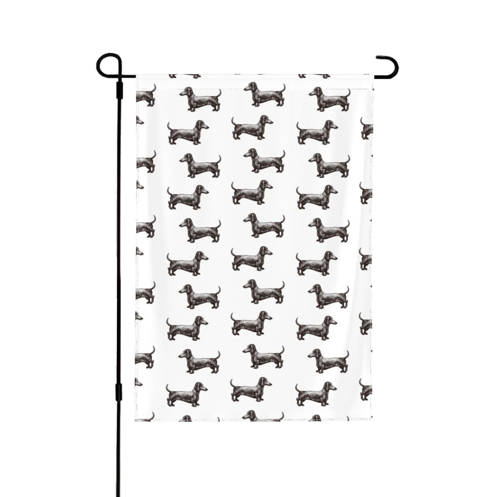 Wukai Dachshund Dog Puppy Garden Flags Double Sided Welcome Garden Yard ...