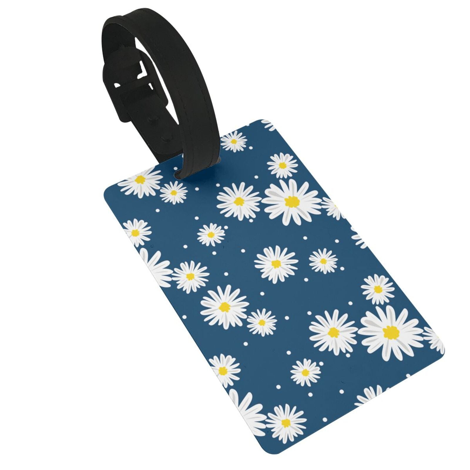 Wukai Daisies Flowers Stylish and Durable Travel Luggage Tags ...