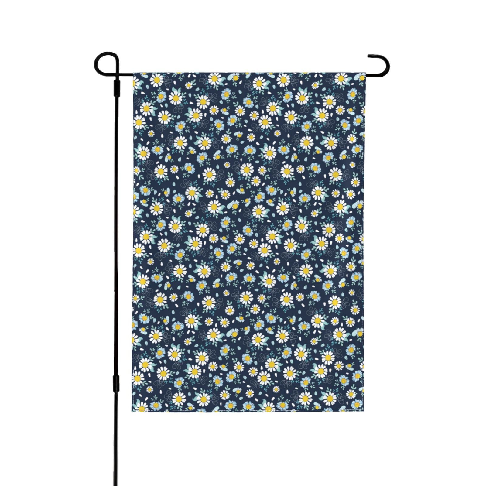 Wukai Daisy Floral B Garden Flags Double Sided Welcome Garden Yard ...