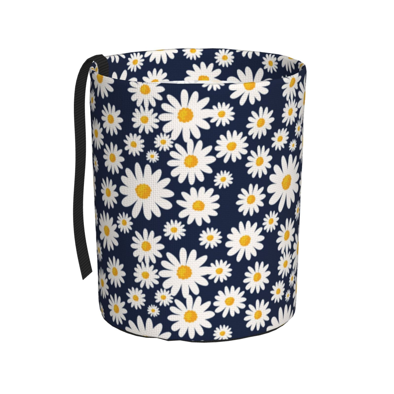 Wukai Daisy Floral Print Car Trash Can - Easy to Clean Hanging Garbage ...